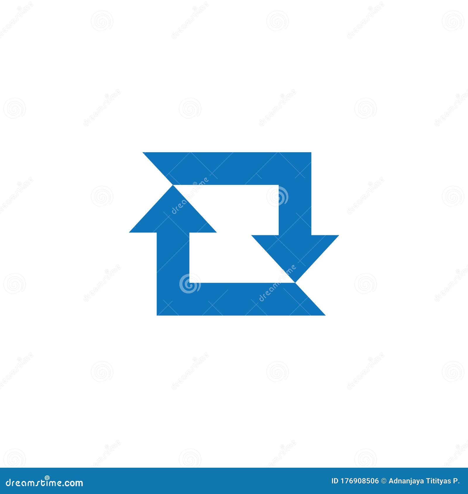 Letter R Circle Geometric Arrow Square Logo Vector Stock Vector ...