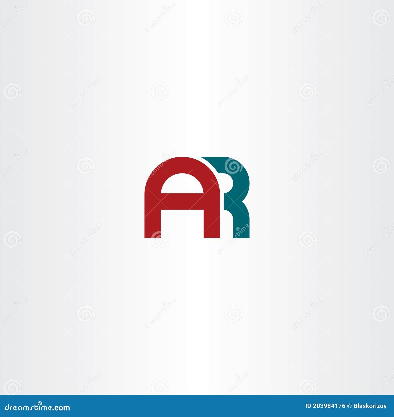 Letter a and R Combination Ar Logo Vector Icon Stock Vector ...