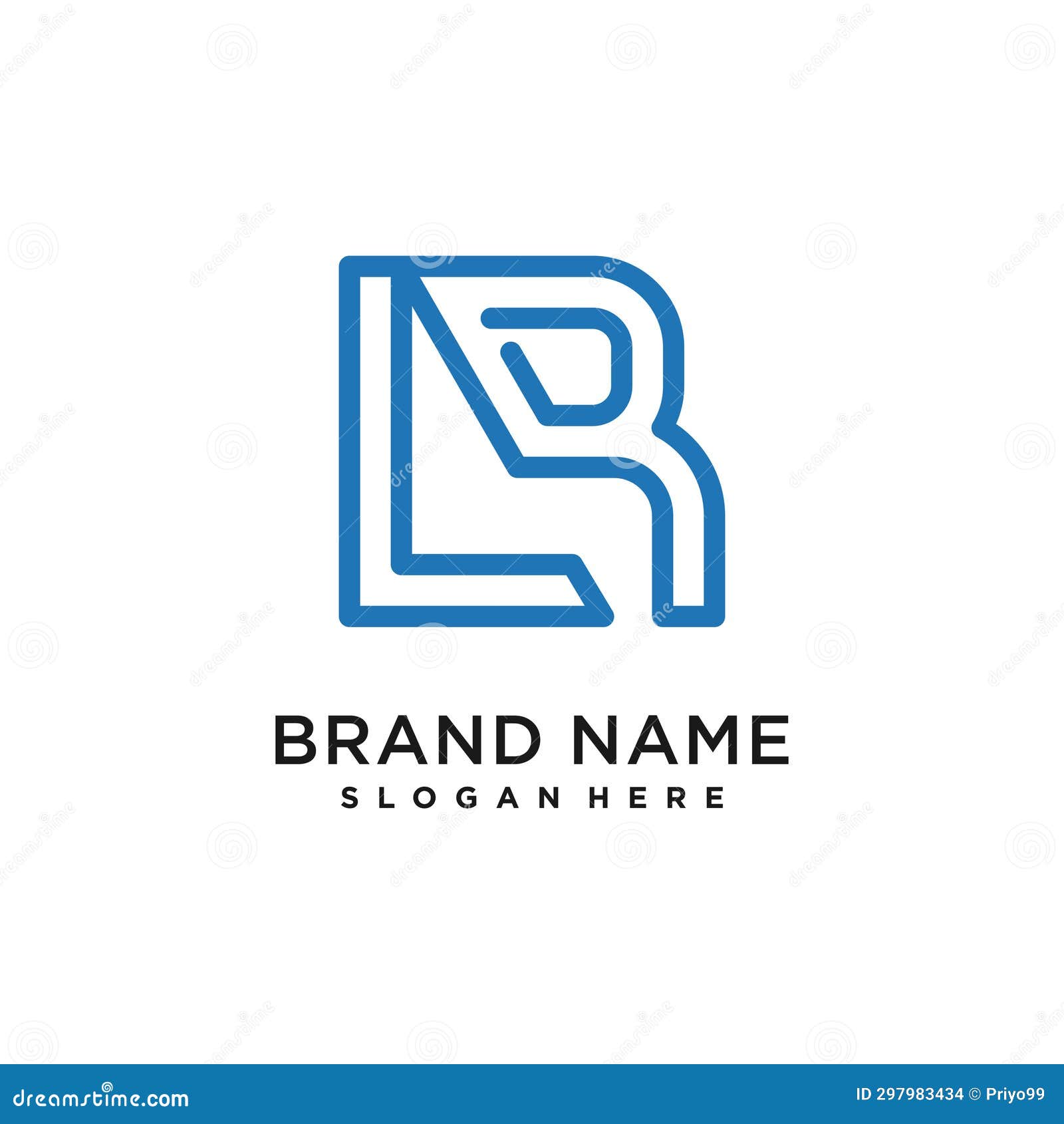 Letter R Design Element Icon with Creative Modern Concept Stock Vector ...