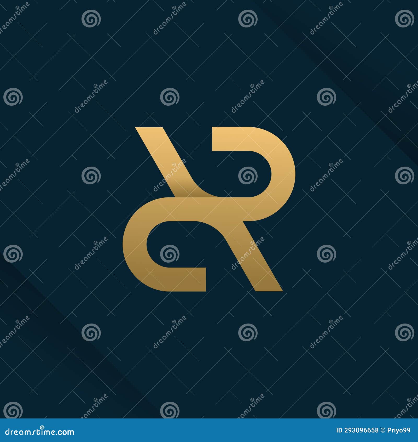 Letter R Design Element Icon Vector with Creative Luxury Concept Stock ...