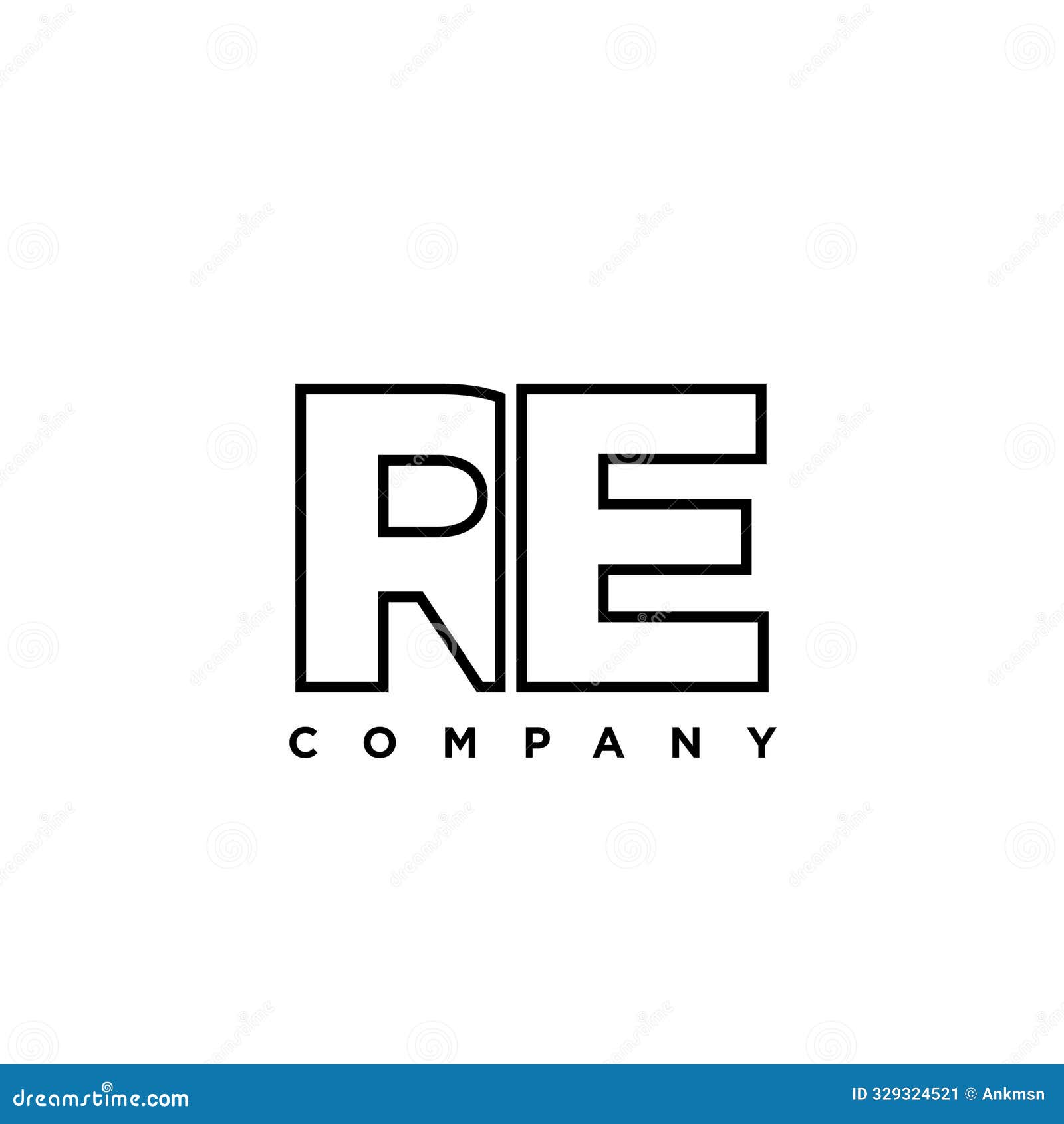 Letter R and E, RE Logo Design Template. Minimal Monogram Initial Based ...