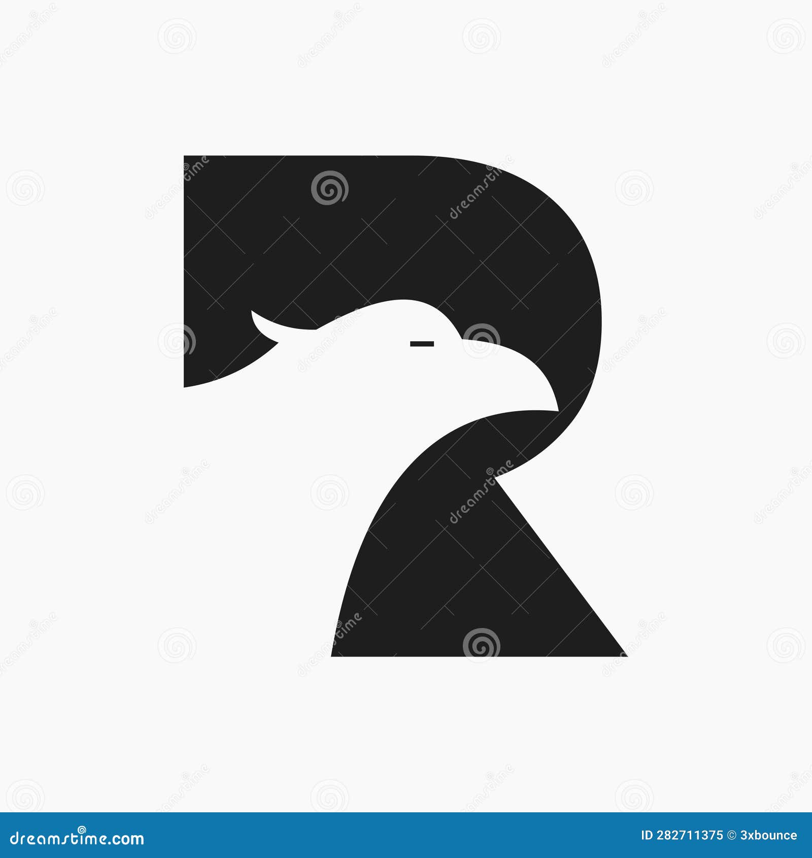 Letter R Eagle Logo Design. Transportation Symbol Vector Template Stock ...