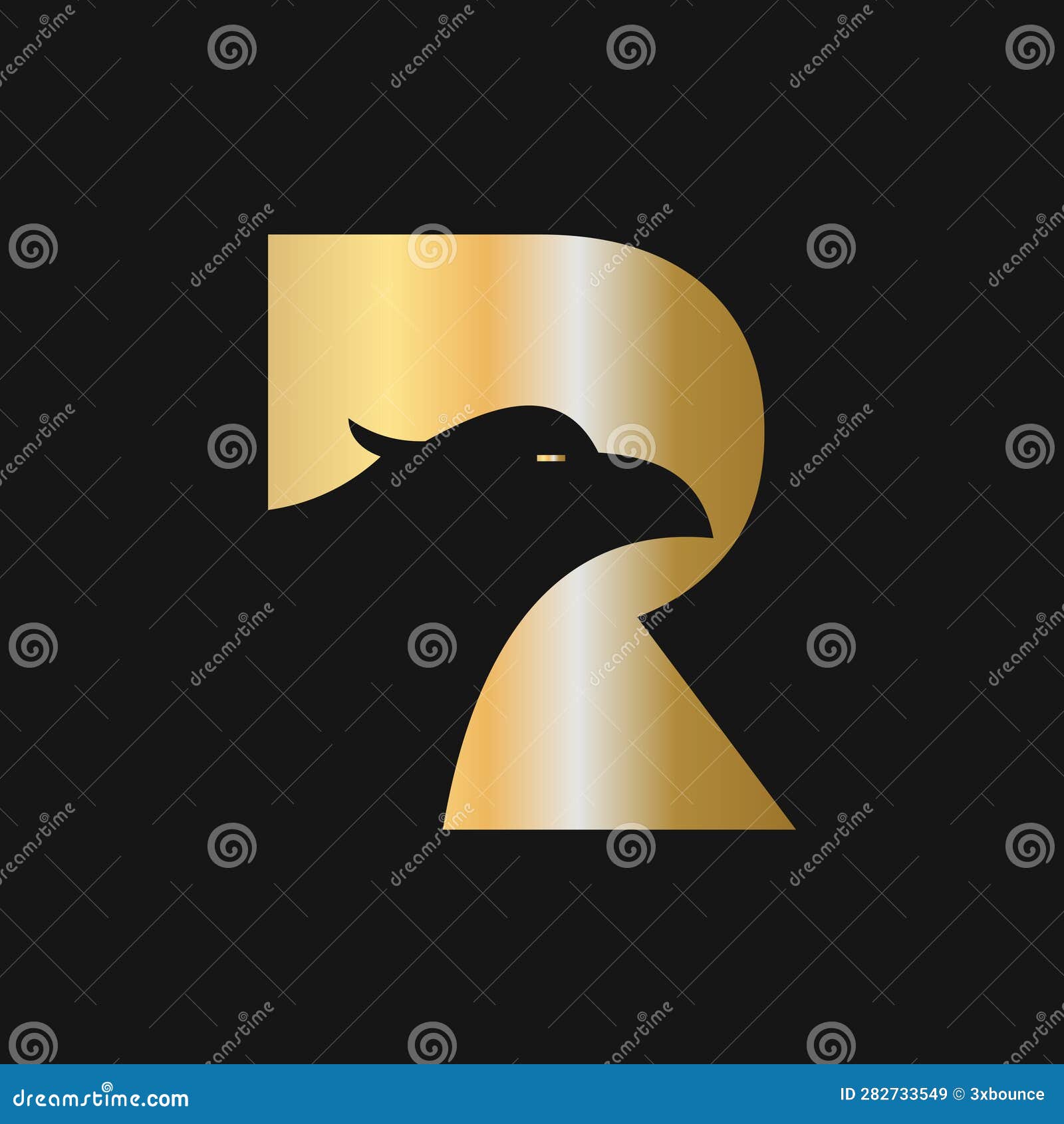 Letter R Eagle Logo Design. Transportation Symbol Vector Template Stock ...