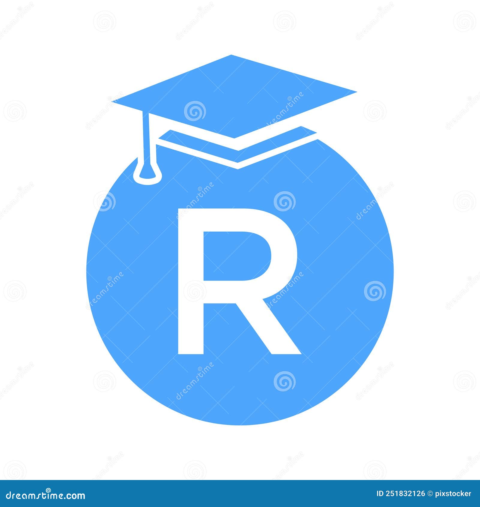 Letter R Education Logo Template. Education Logotype Concept with ...
