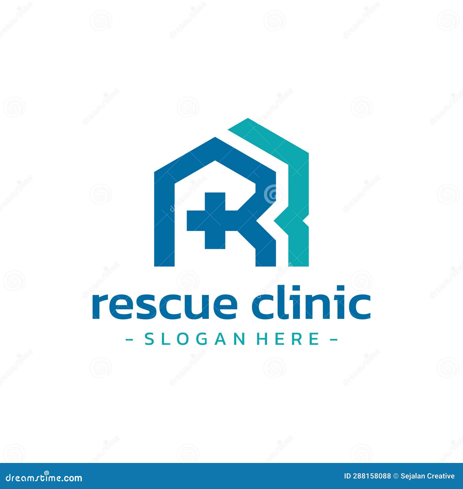Letter R Hospital Logo Design Stock Vector - Illustration of medical ...