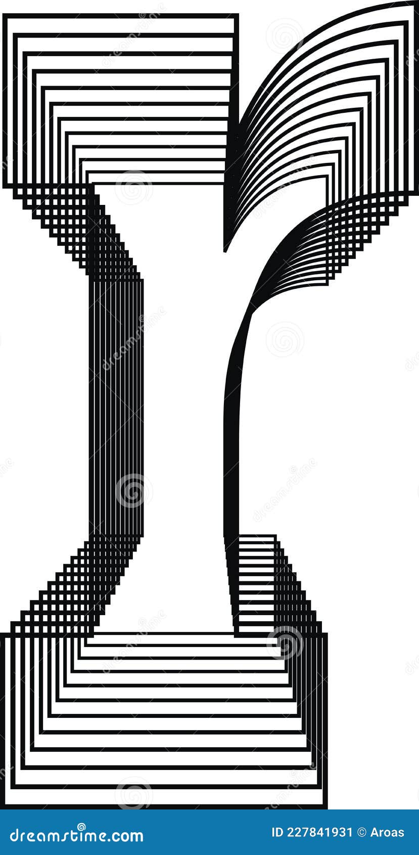 Letter R Line Logo Icon Design Stock Vector - Illustration of labyrinth ...