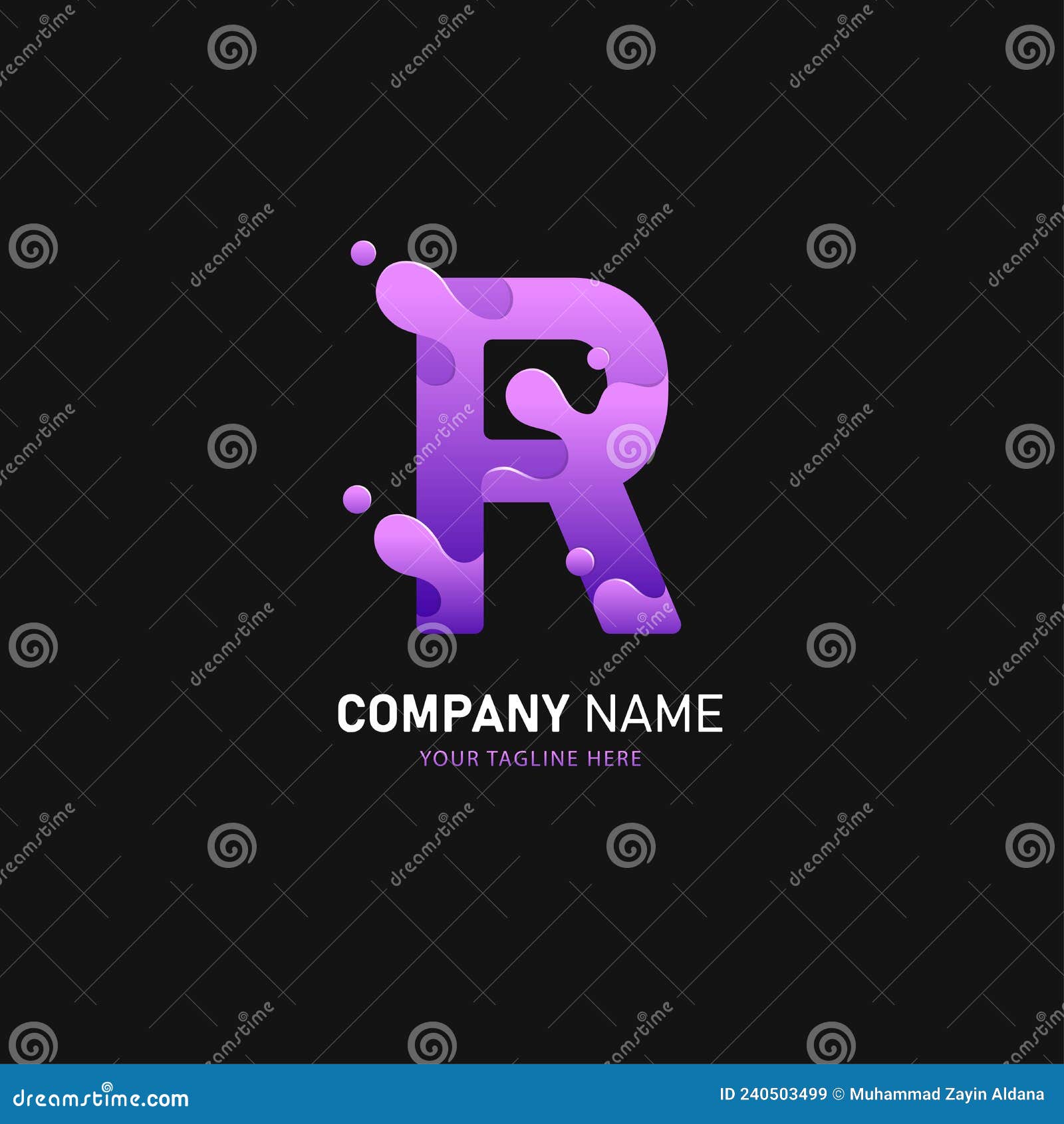 Letter R Logo Design, Colorful Logo Template Stock Vector ...