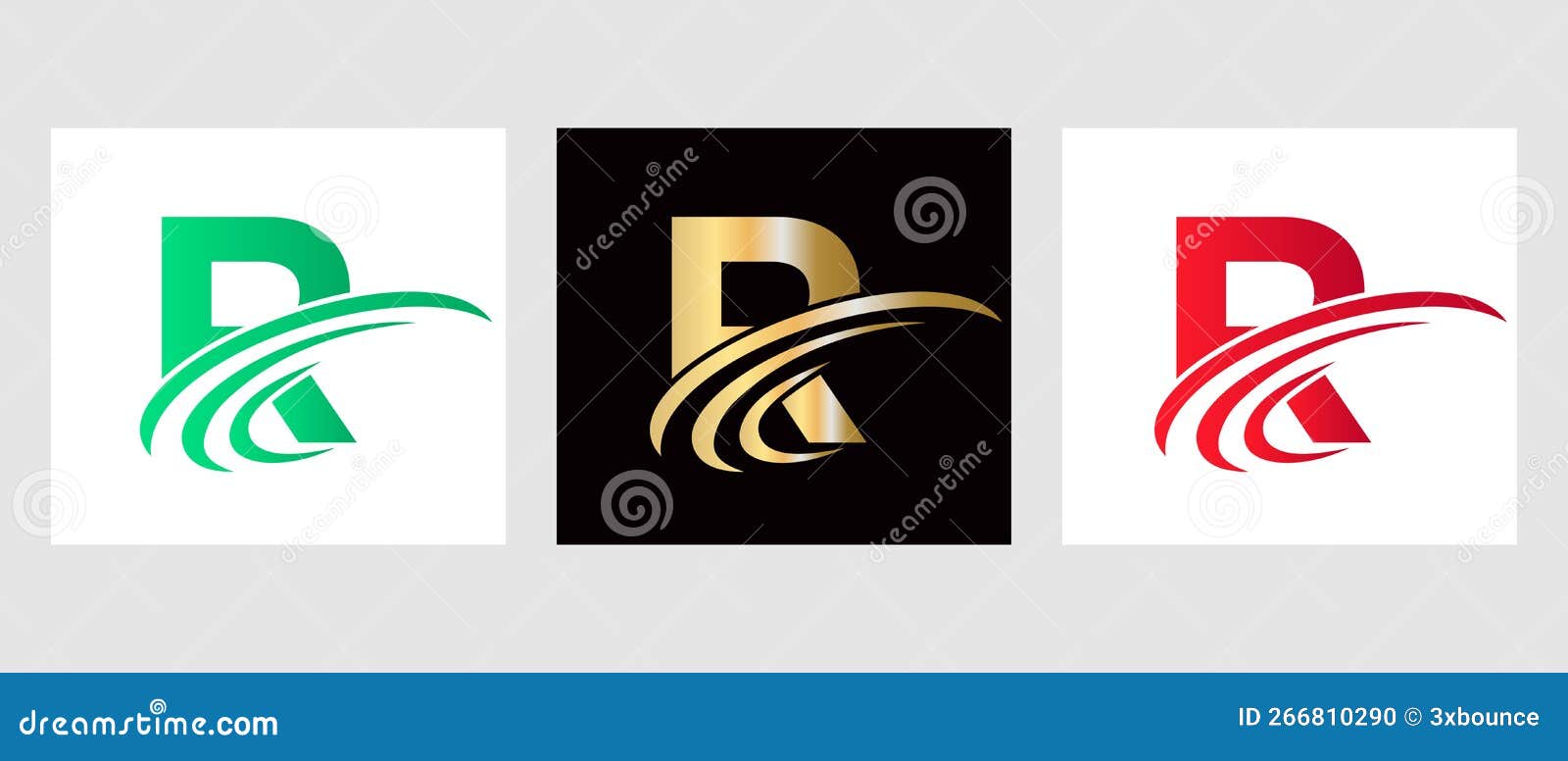 Letter R Logo Design Template. Monogram R Letter Logotype Symbol Stock ...