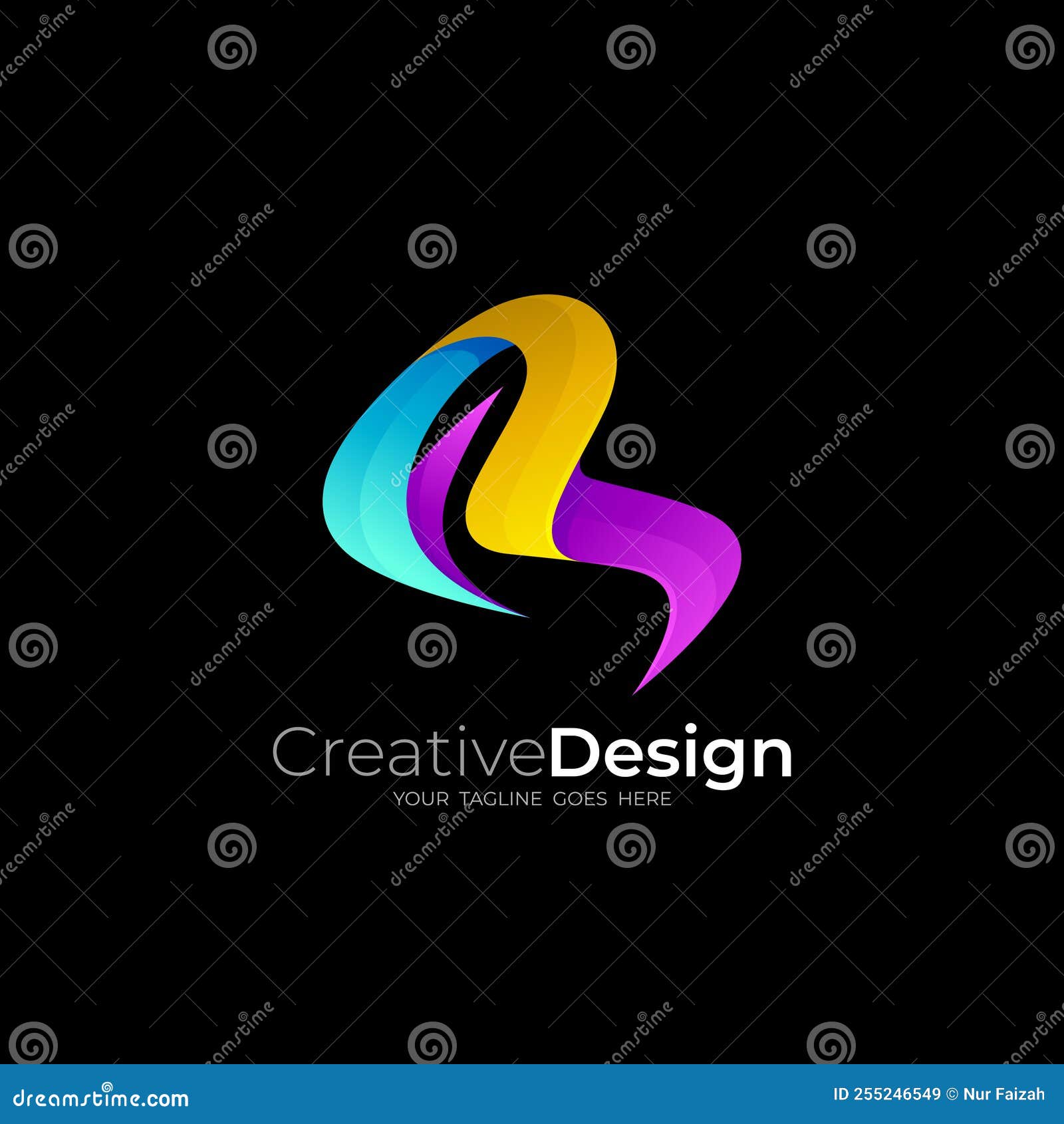 Letter R Logo Design Vector, 3d Colorful Icons Stock Vector ...