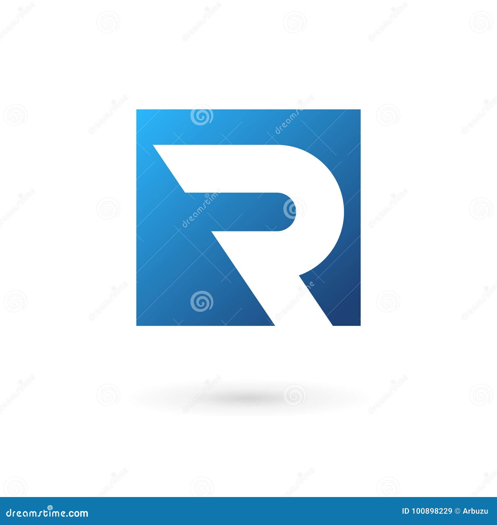 Letter R Logo Icon Design Template Elements Stock Vector - Illustration ...