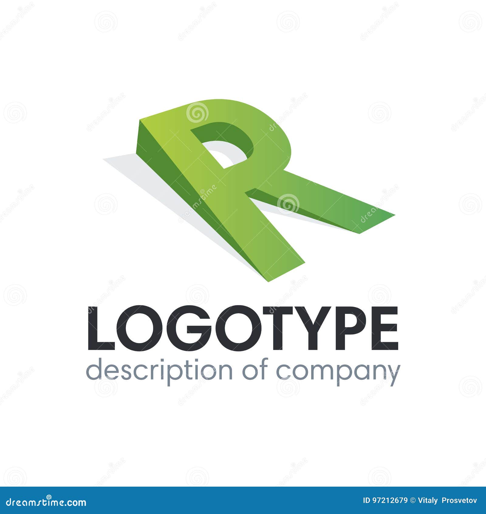 Letter R Logo Icon Design Template Elements Stock Vector - Illustration ...