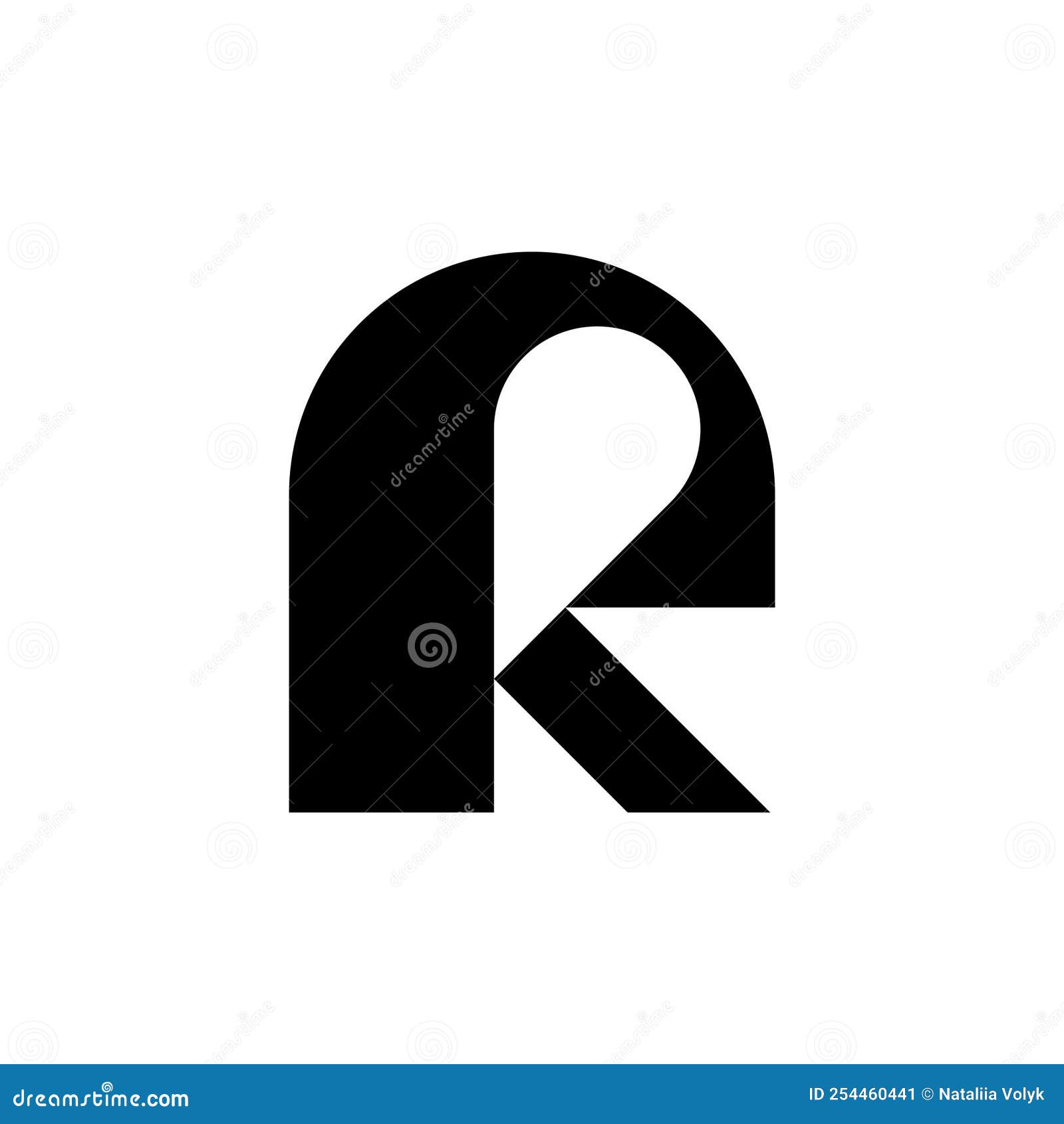 Letter R Logo or Icon Design Stock Vector - Illustration of circle ...