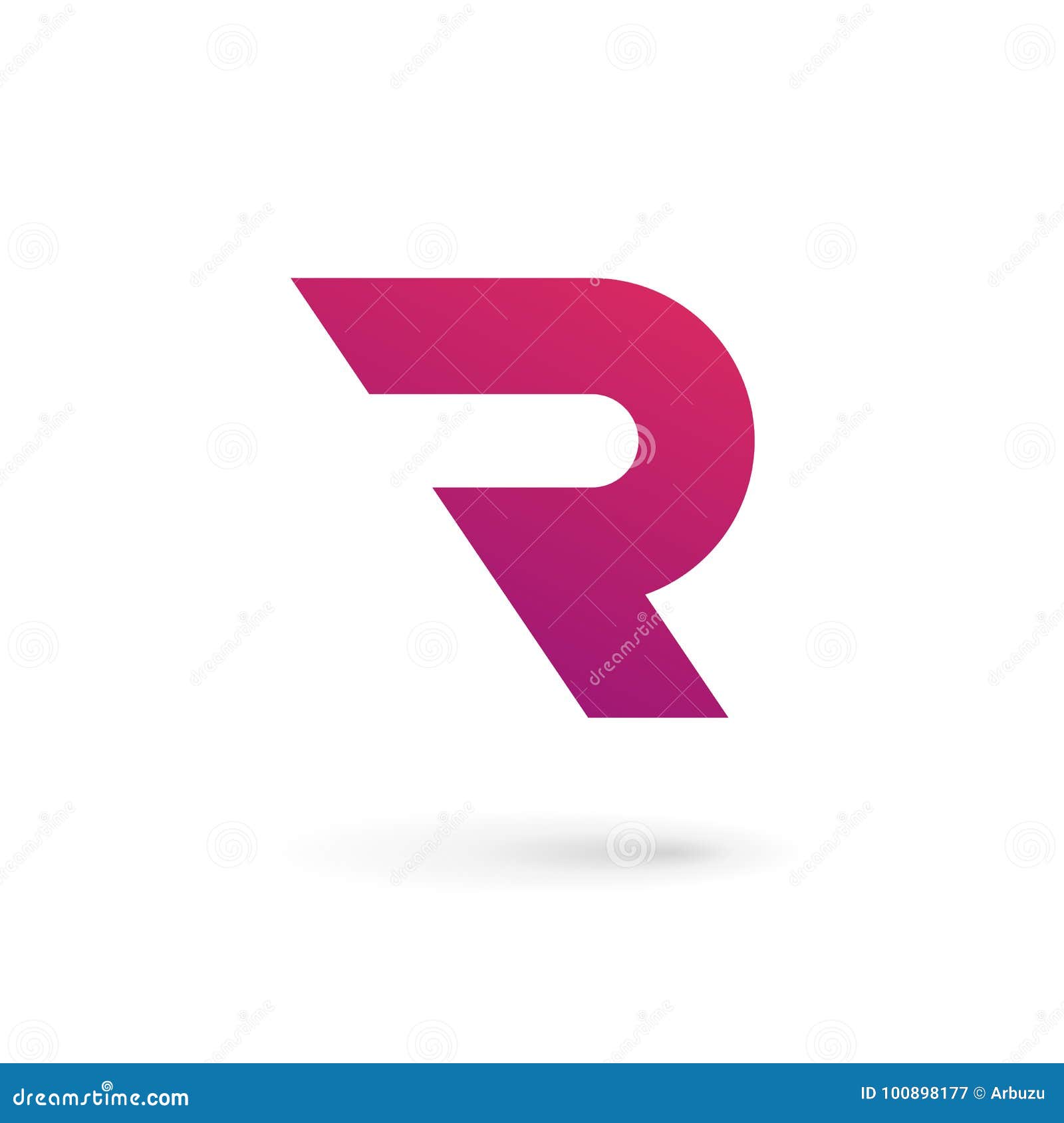 Letter R Logo Icon Design Template Elements Stock Vector - Illustration ...