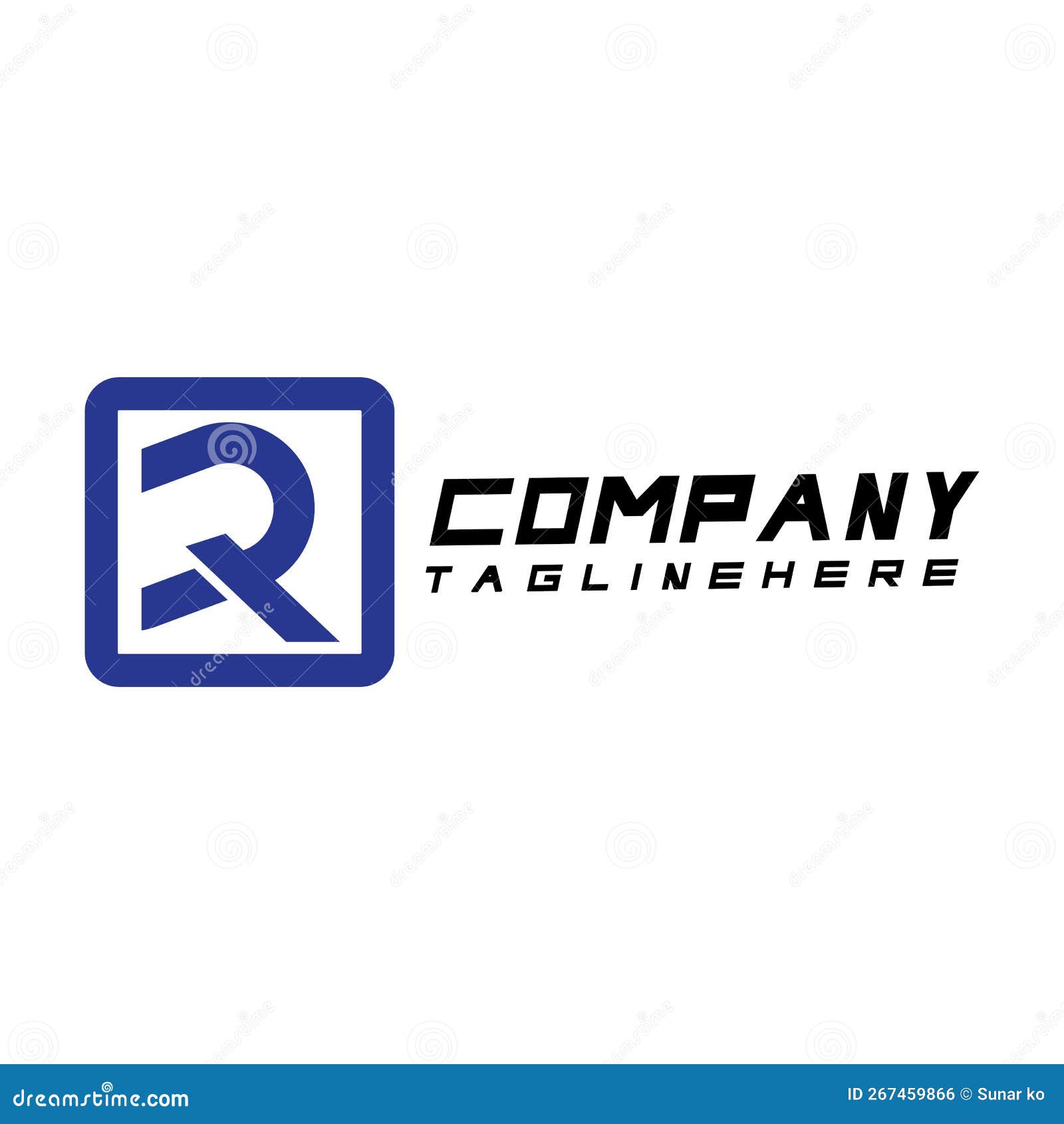 Letter R Logo Icon Design Template Elements Stock Vector - Illustration ...