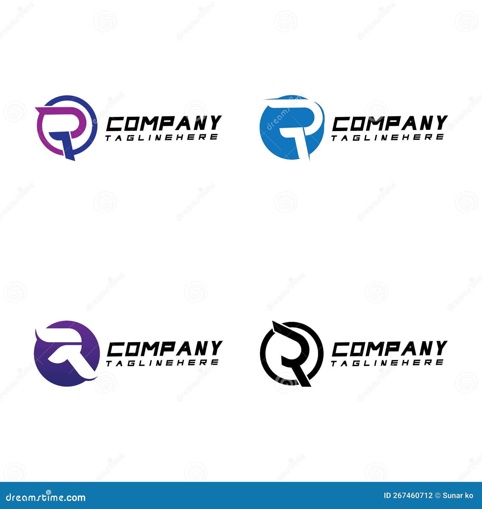 Letter R Logo Icon Design Template Elements Stock Vector - Illustration ...