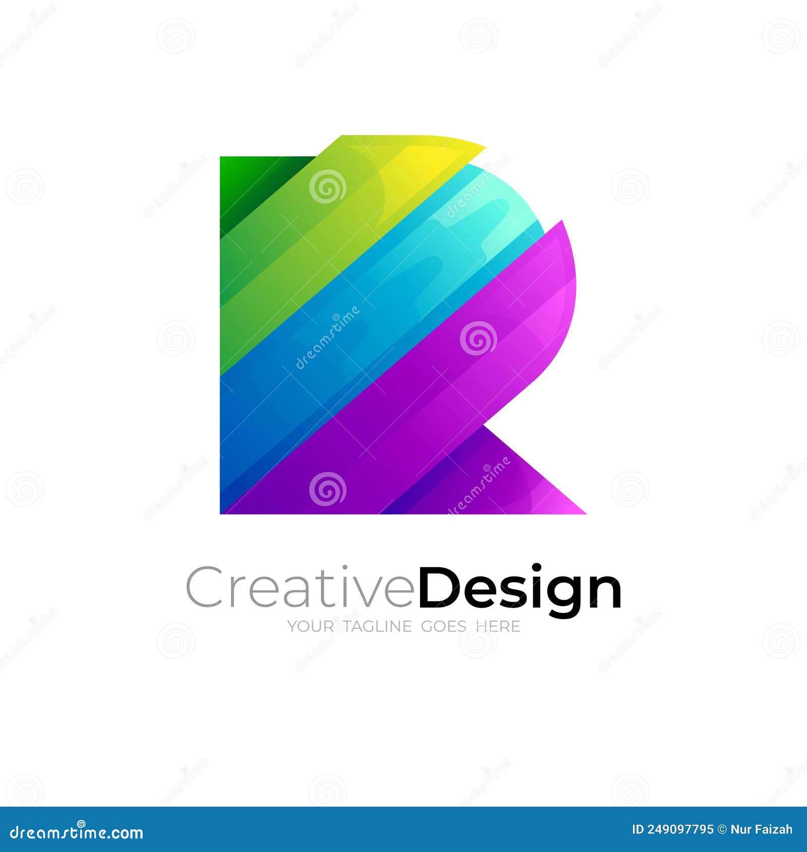Letter R Logo with Modern Design Template, 3d Style Stock Vector ... Letter R Logo with Modern Design Template, 3d Style Stock Vector ...