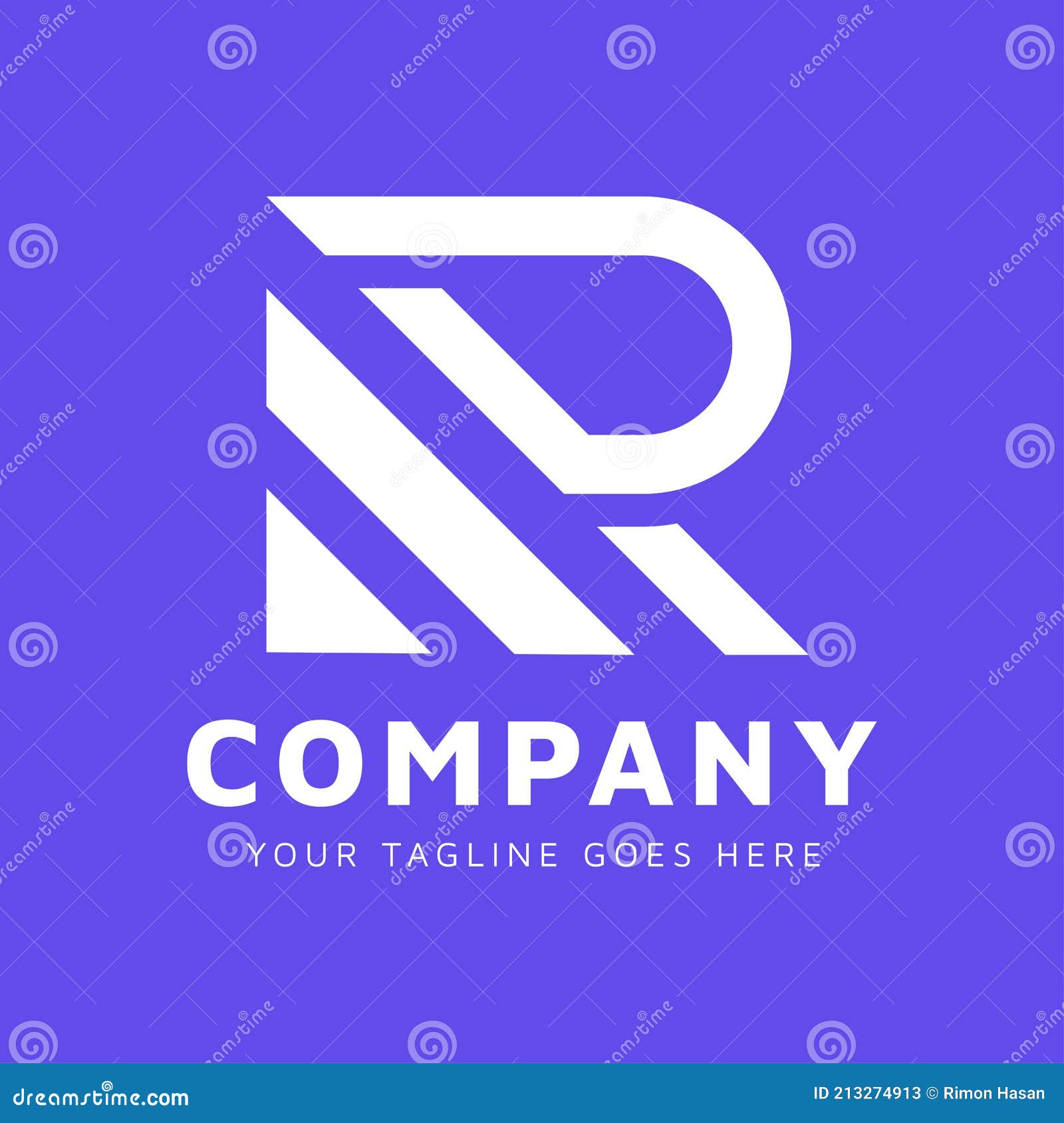 Letter R Logo Template | Lettermark Stock Vector - Illustration of type ...