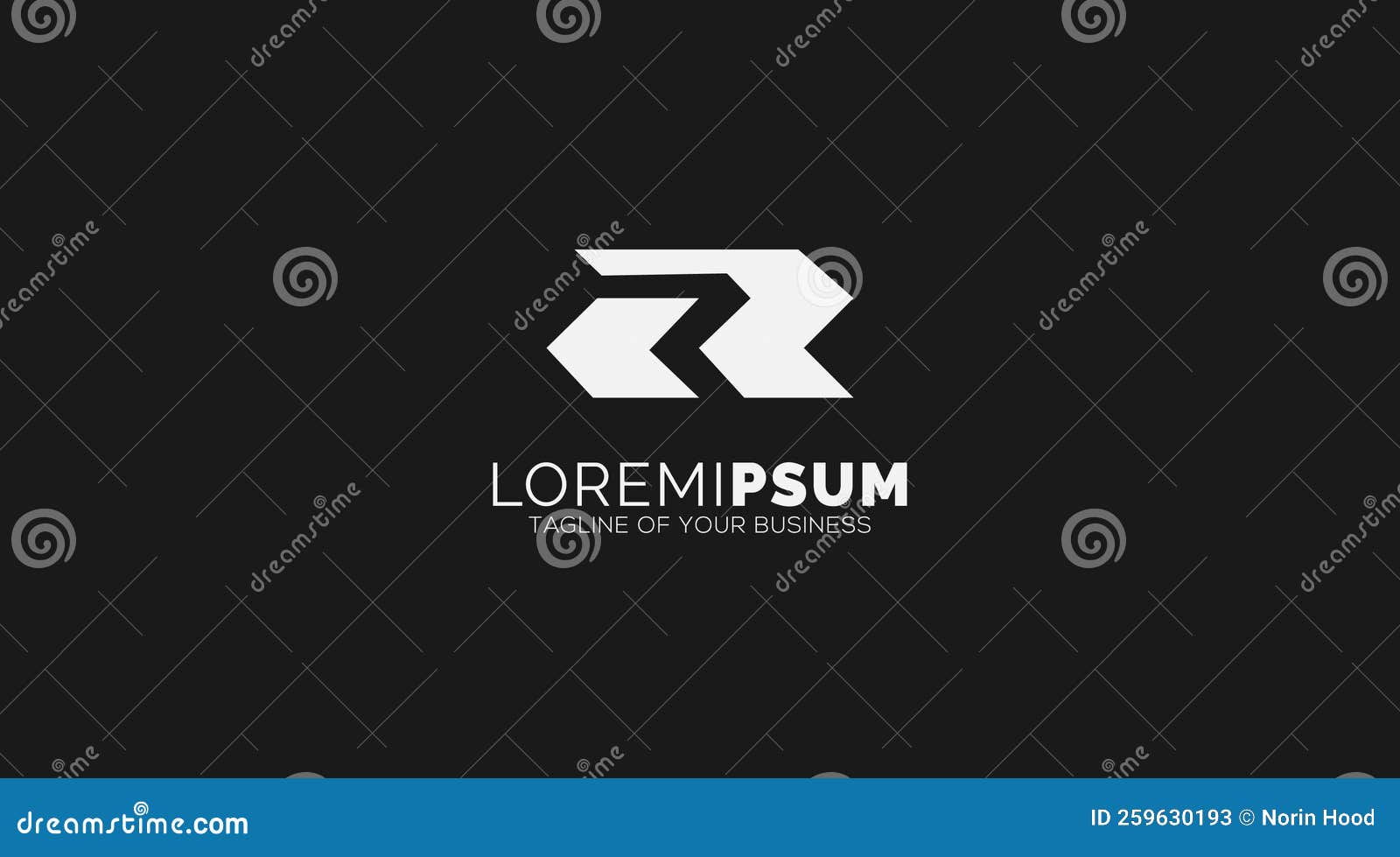 Initial Abstract R Logo Design Icon Vector Stock Illustration ...