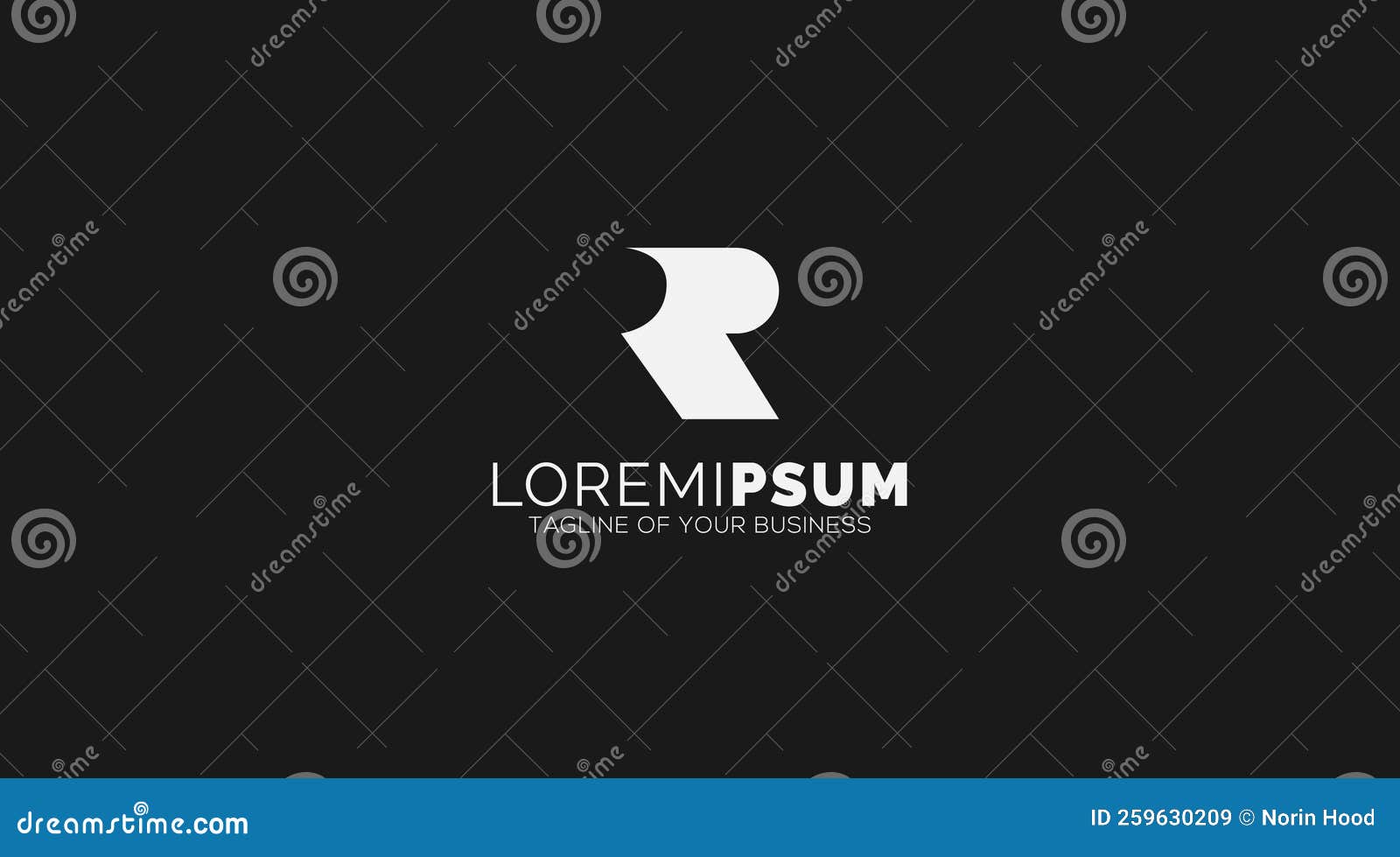 Initial Abstract R Logo Design Icon Vector Stock Illustration ...