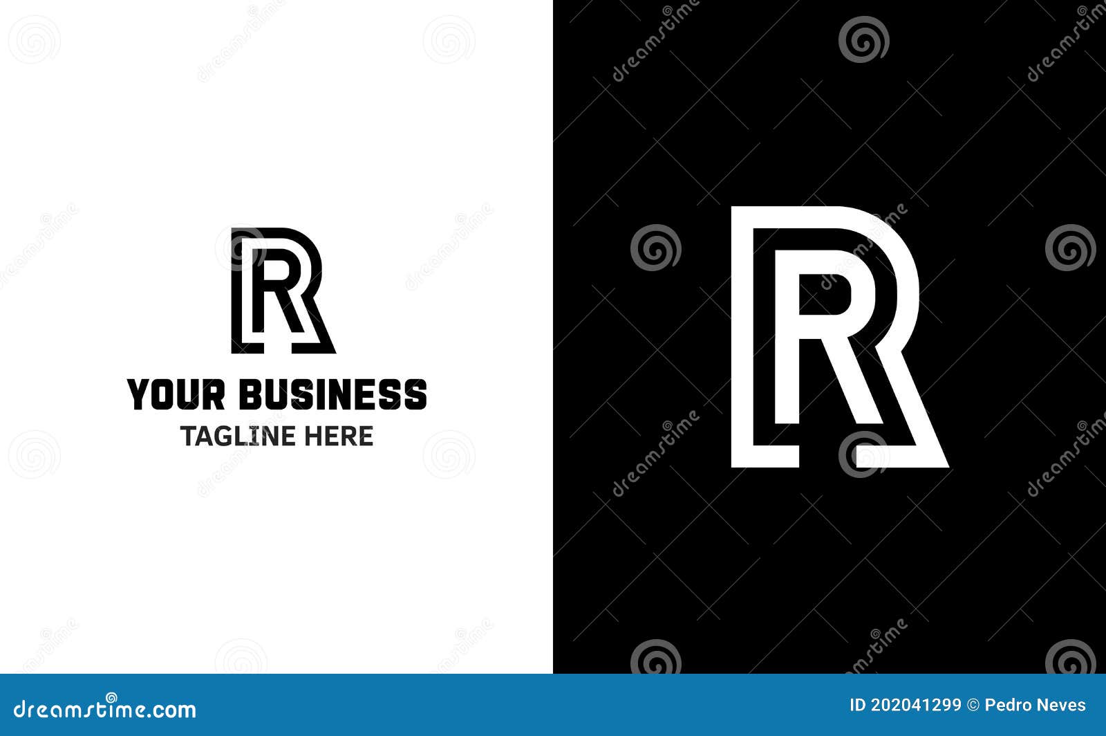 Letter R Minimal Vector Logo. Icon Mark Design Template Stock Vector ...