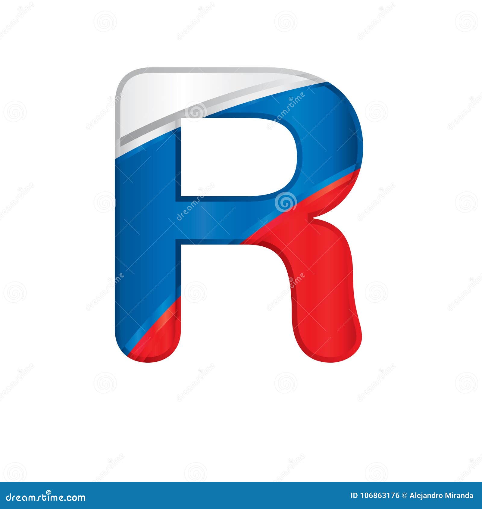 Russian Flag Border Vector Illustration On White | CartoonDealer.com ...