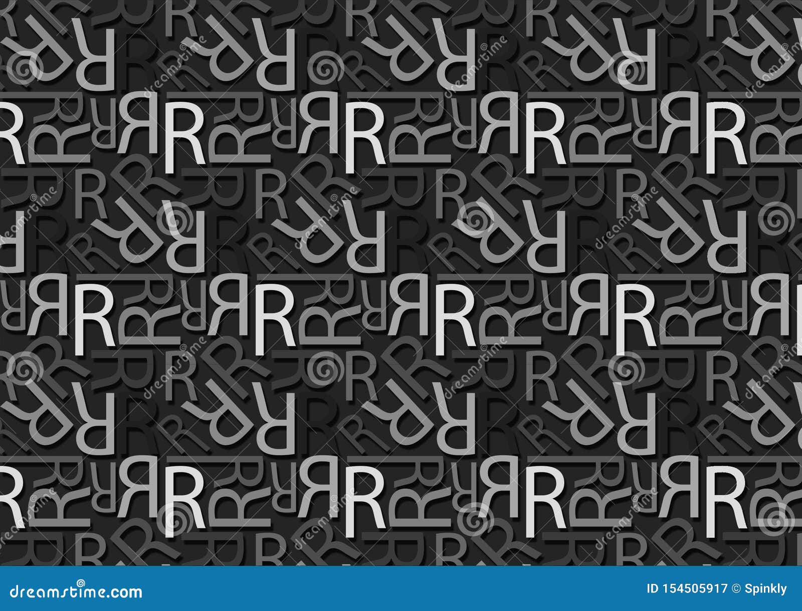 Letter R Pattern in Different Colored Grey Shades for Wallpaper Stock ...