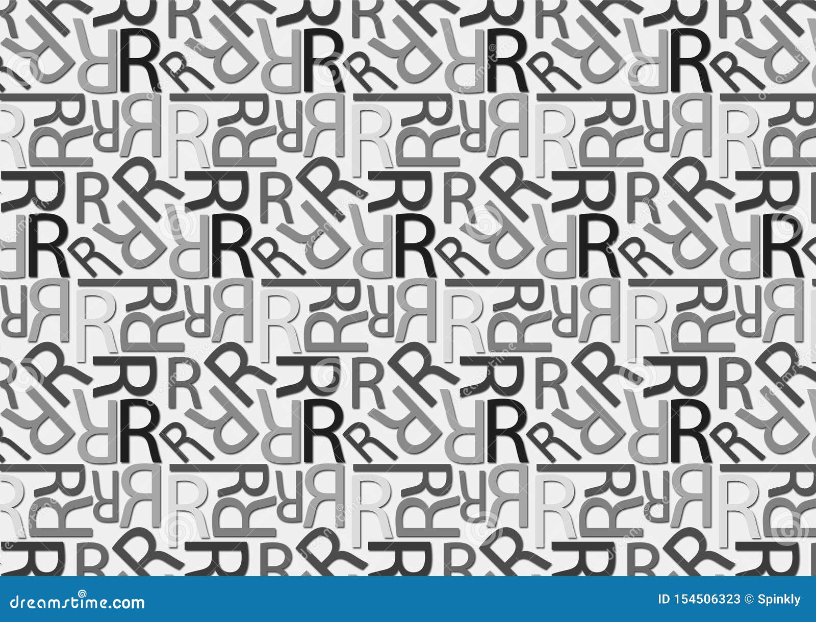 Letter R Pattern in Different Colored Grey Shades for Wallpaper Stock ...