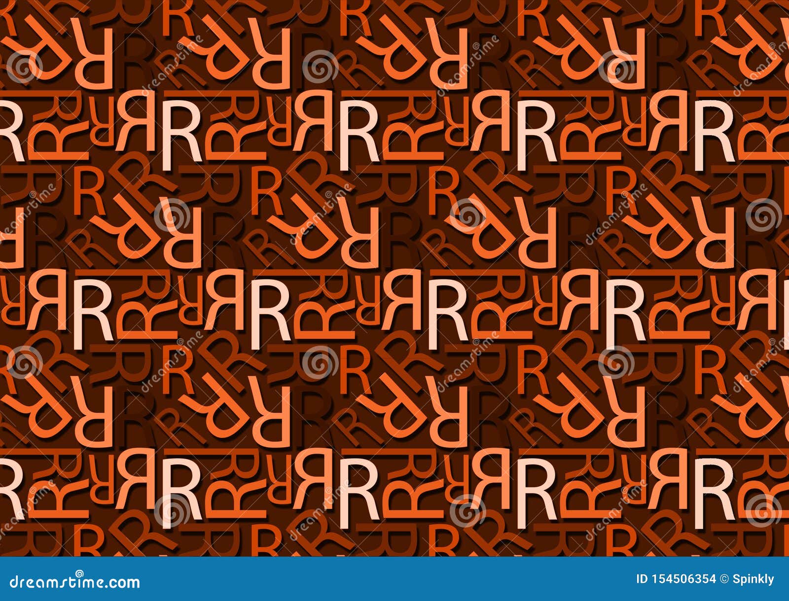 Letter R Pattern in Different Colored Orange Brown Shades for Wallpaper ...