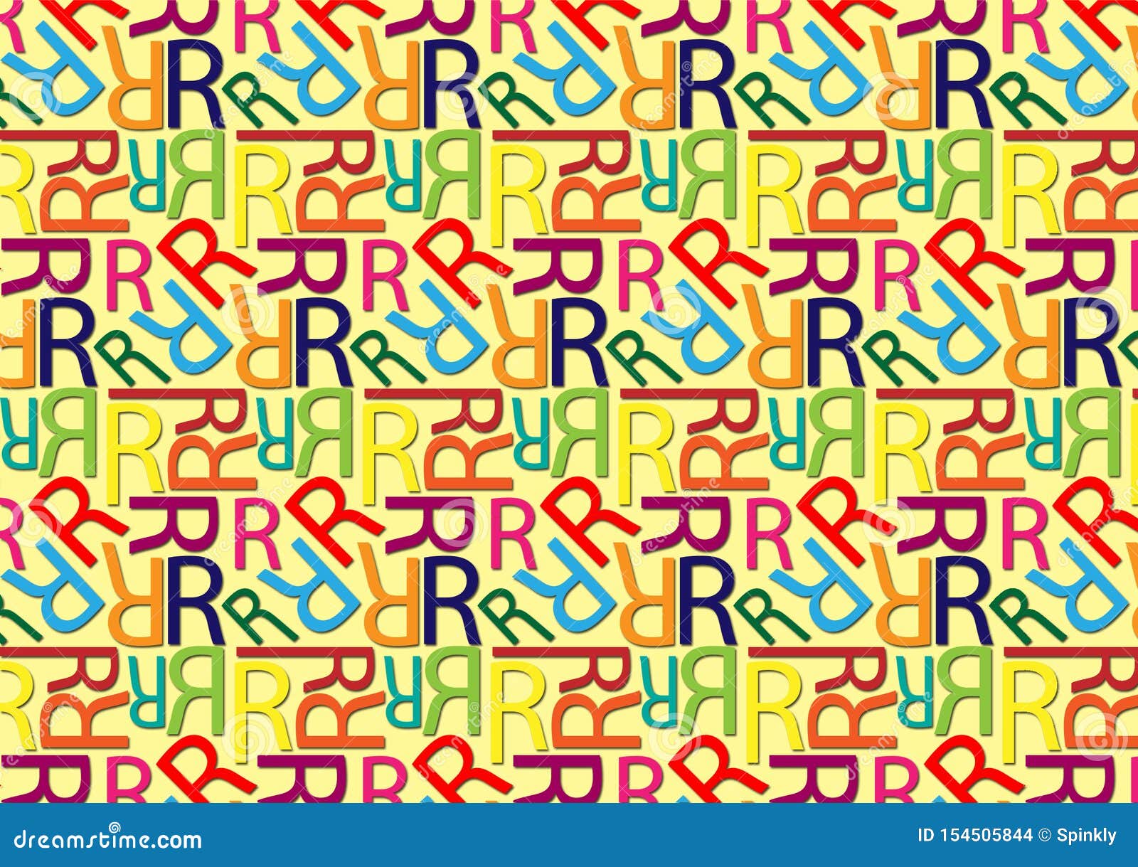 Letter R Pattern in Different Colored Shades for Wallpaper Stock ...