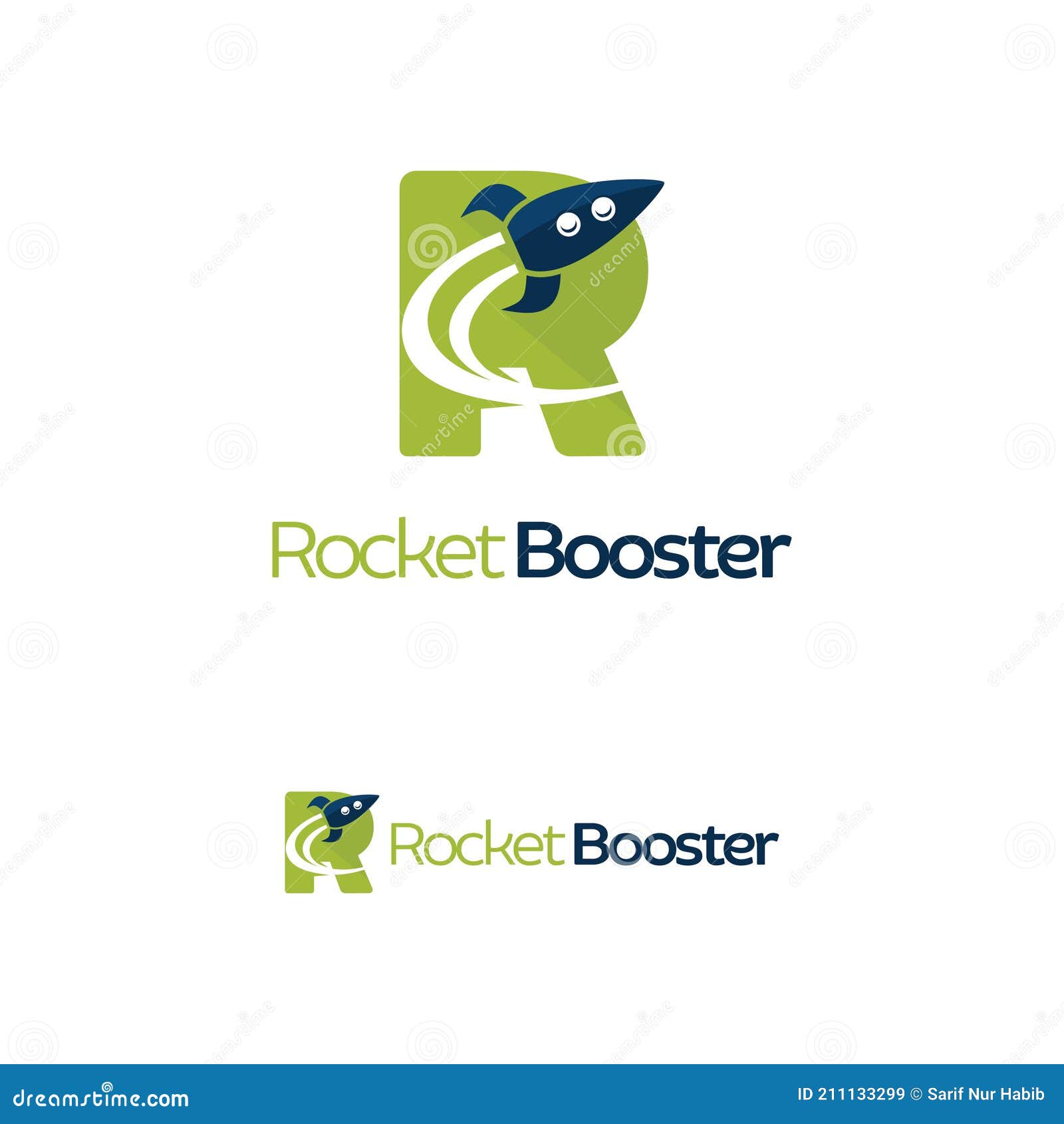 Letter R Rocket Logo Design Template Stock Vector - Illustration of ...