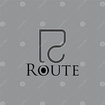 Letter R Route Lines Logo Vector Stock Vector - Illustration of graph ...