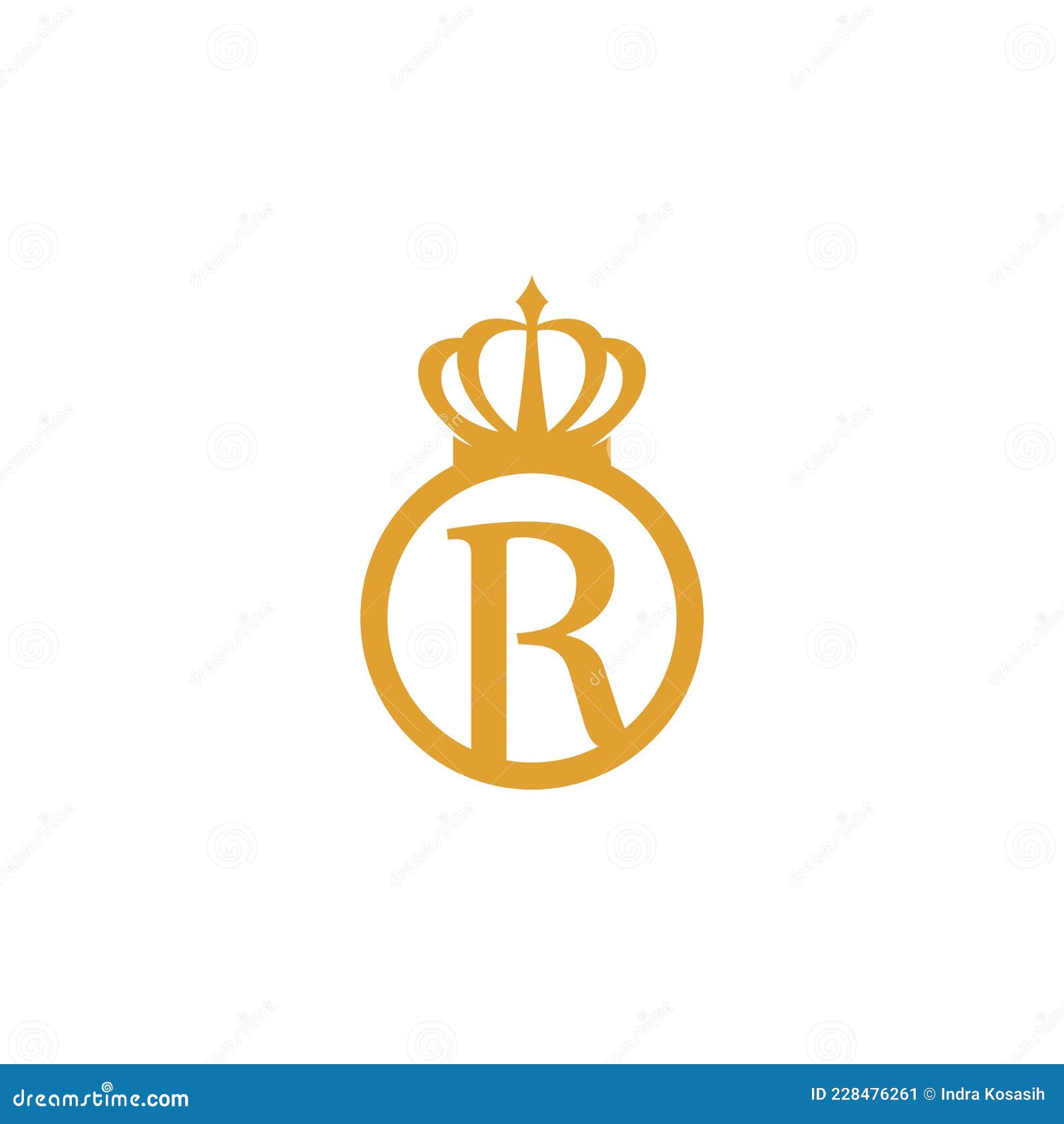 Letter R Royal Logo Vector Icon Illustratin Stock Vector - Illustration ...