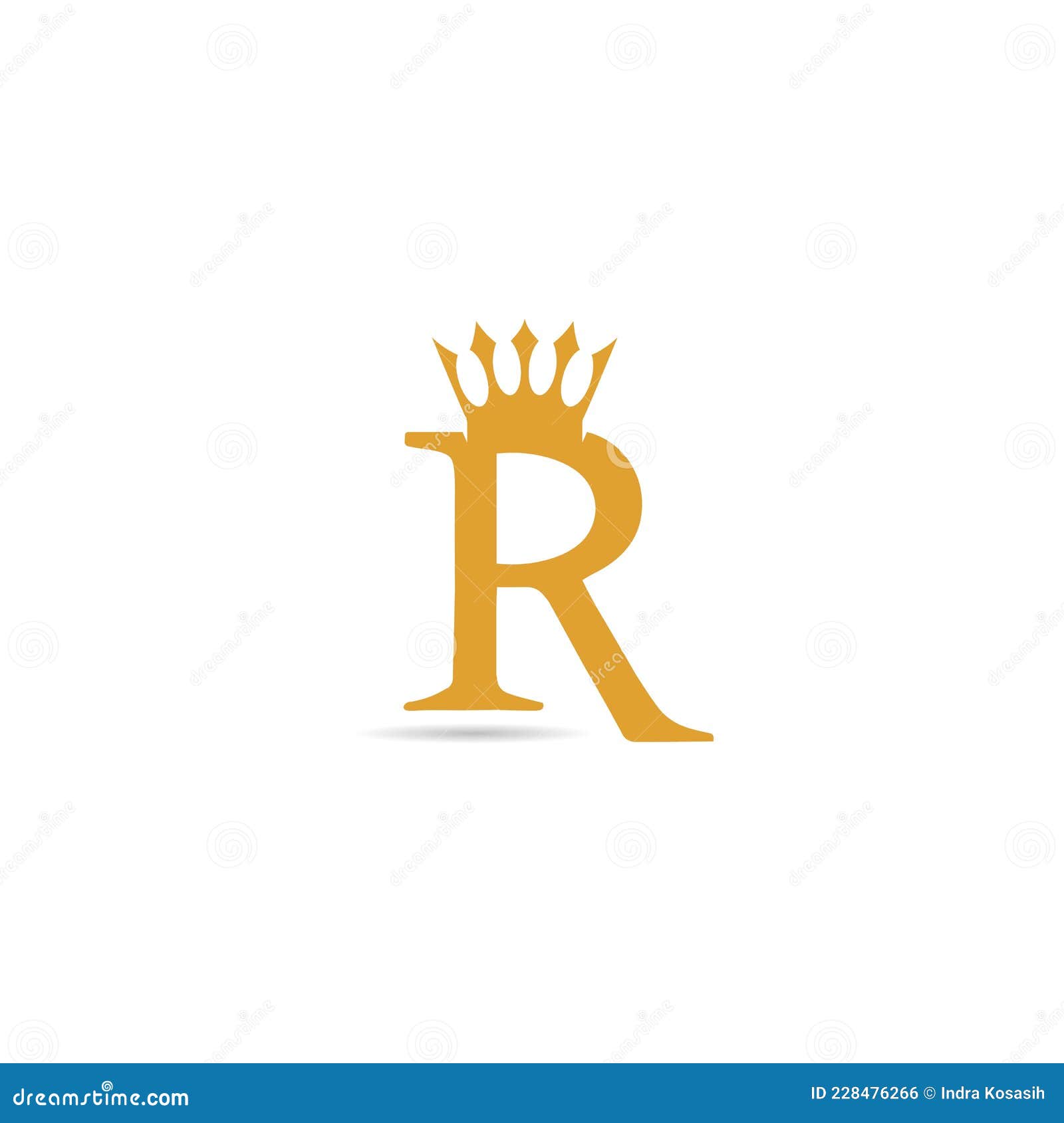 Letter R Royal Logo Vector Icon Illustratin Stock Vector - Illustration ...