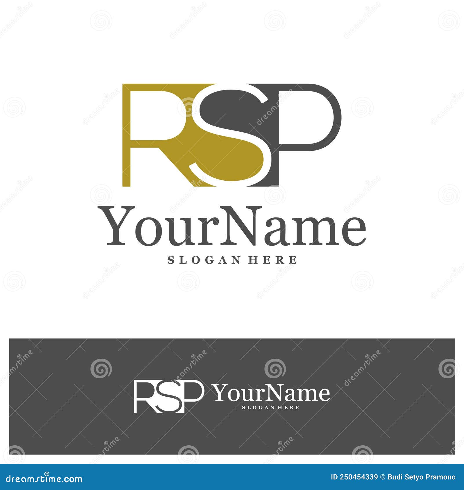 Letter R S P Logo Design Template. Initial RSP Logo Concept Vector ...