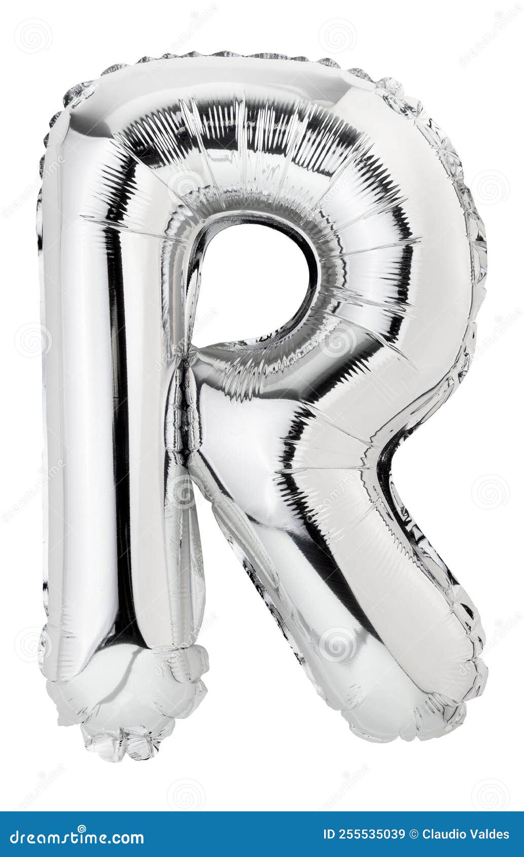Letter R in Silver Mylar Balloon Isolated Stock Image - Image of mylar ...