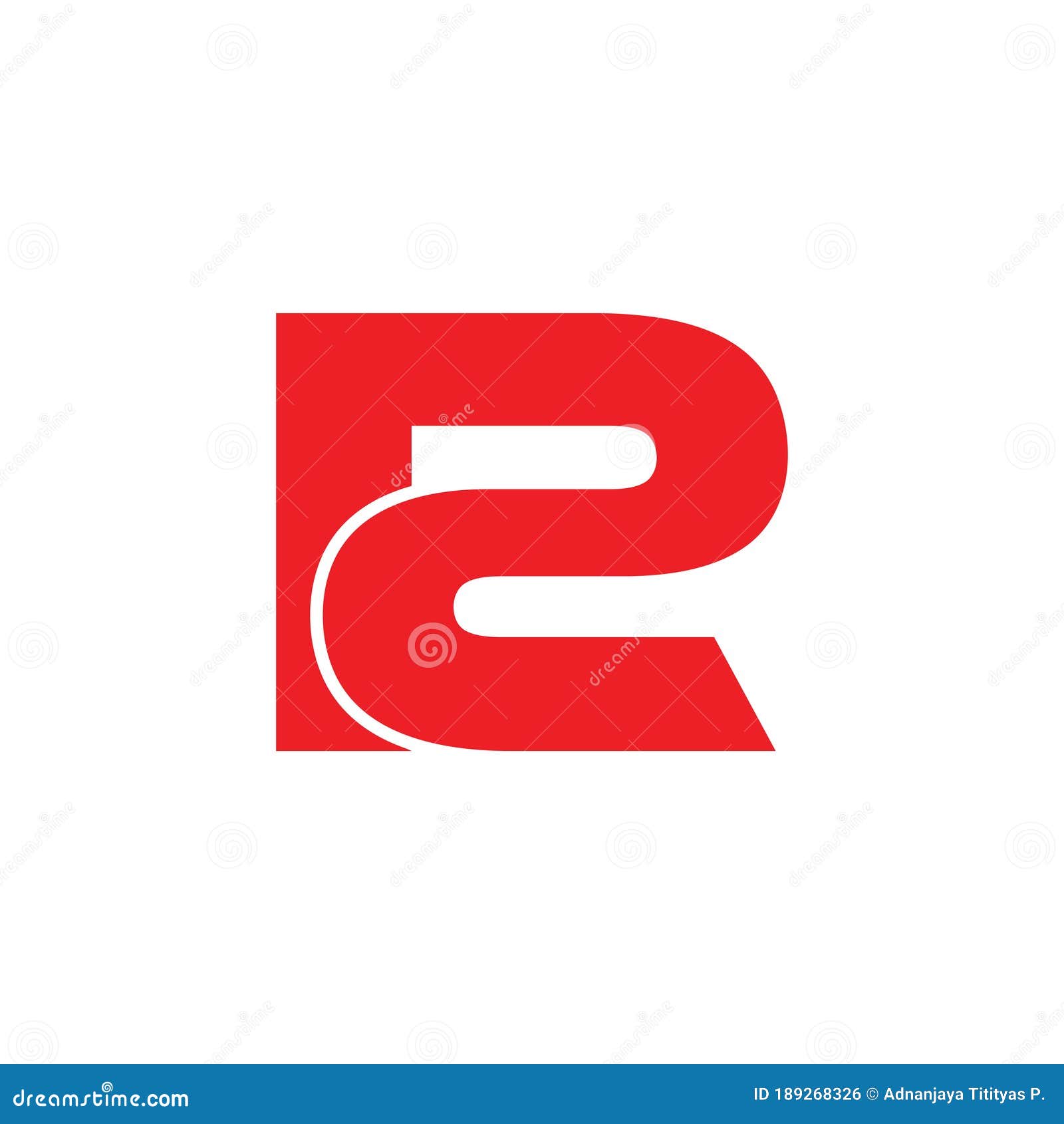 Letter R2 Simple Logo Vector Stock Vector - Illustration of modern ...