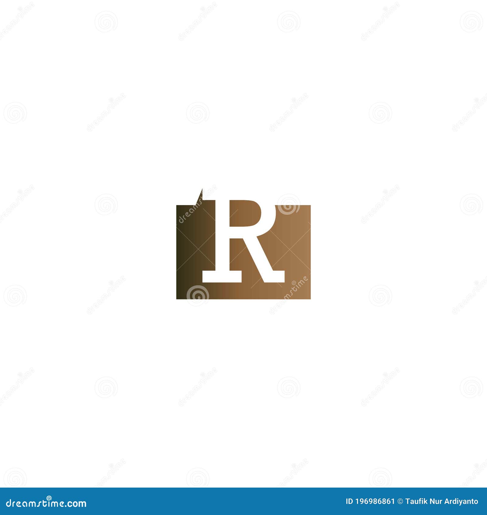 Letter R on the Square Icon Template Stock Vector - Illustration of ...