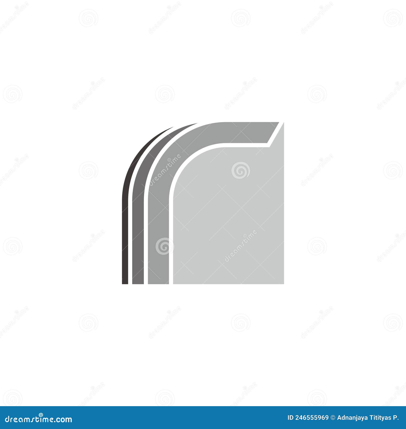 Letter R Square Motion Geometric Gradient Logo Vector Stock Vector ...