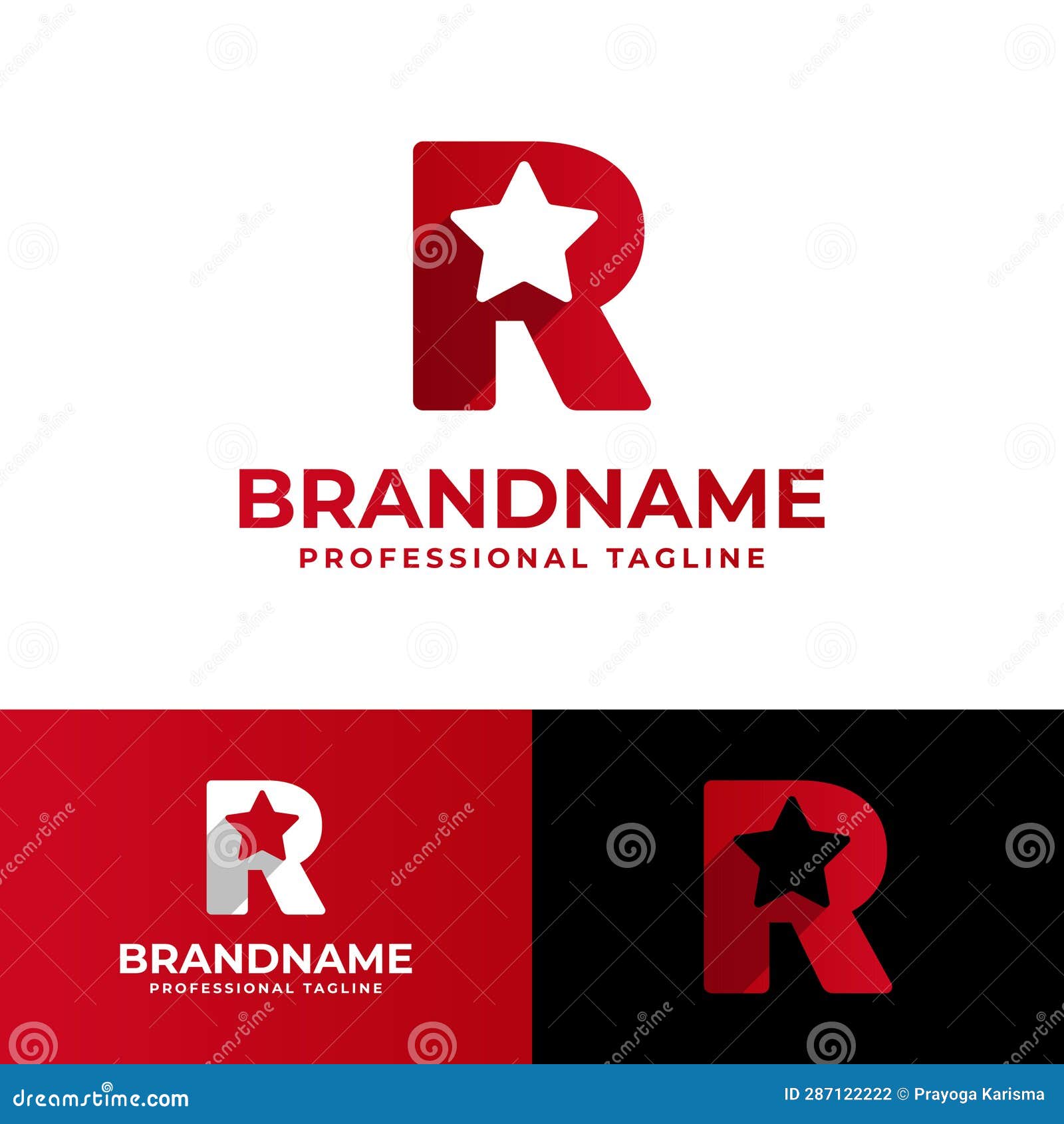 Letter R Star Logo, Suitable for Business Related To Star with R ...