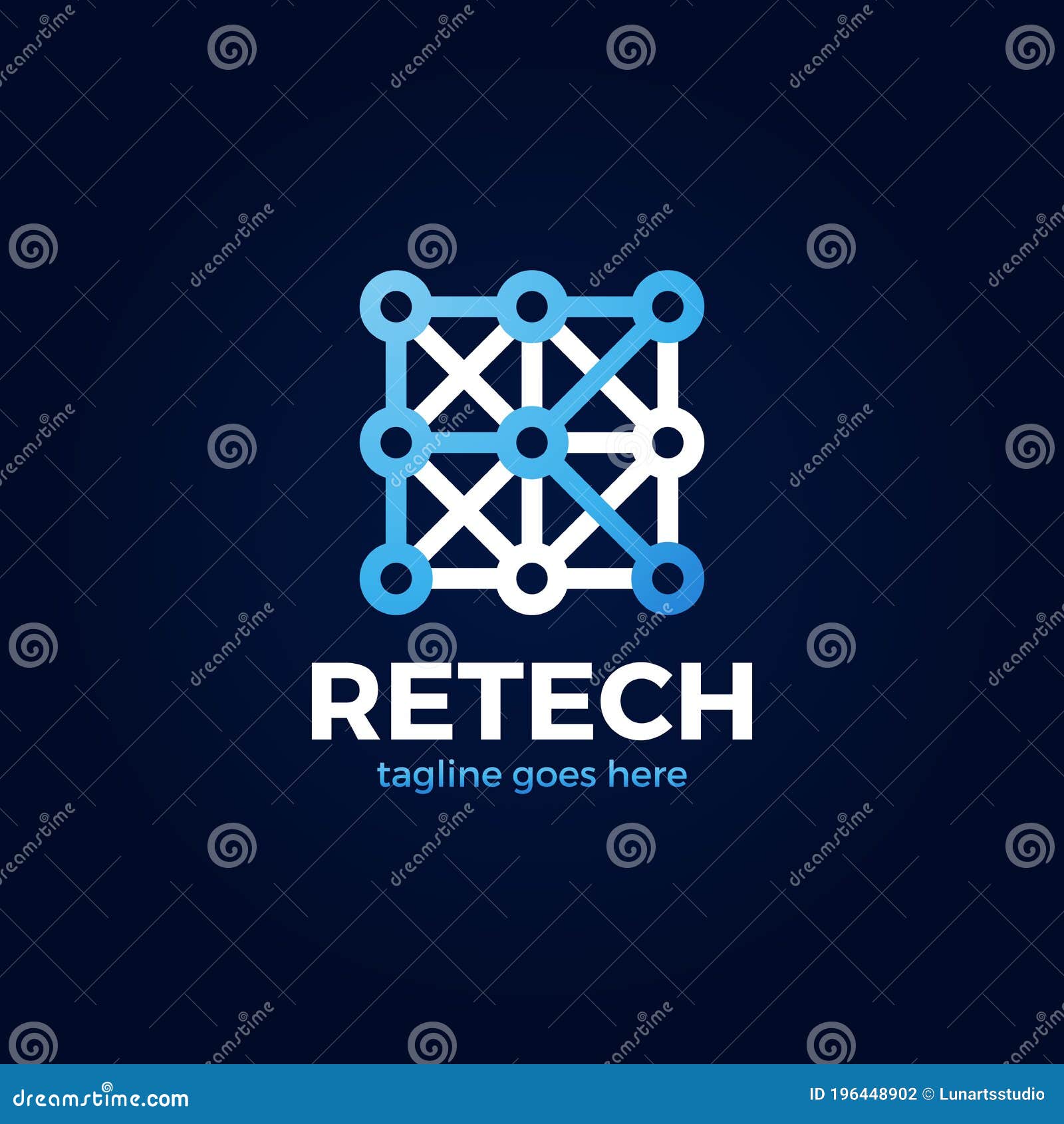 Letter R Tech Logo Vector. Creative Initial Letter R Digital Logotype ...