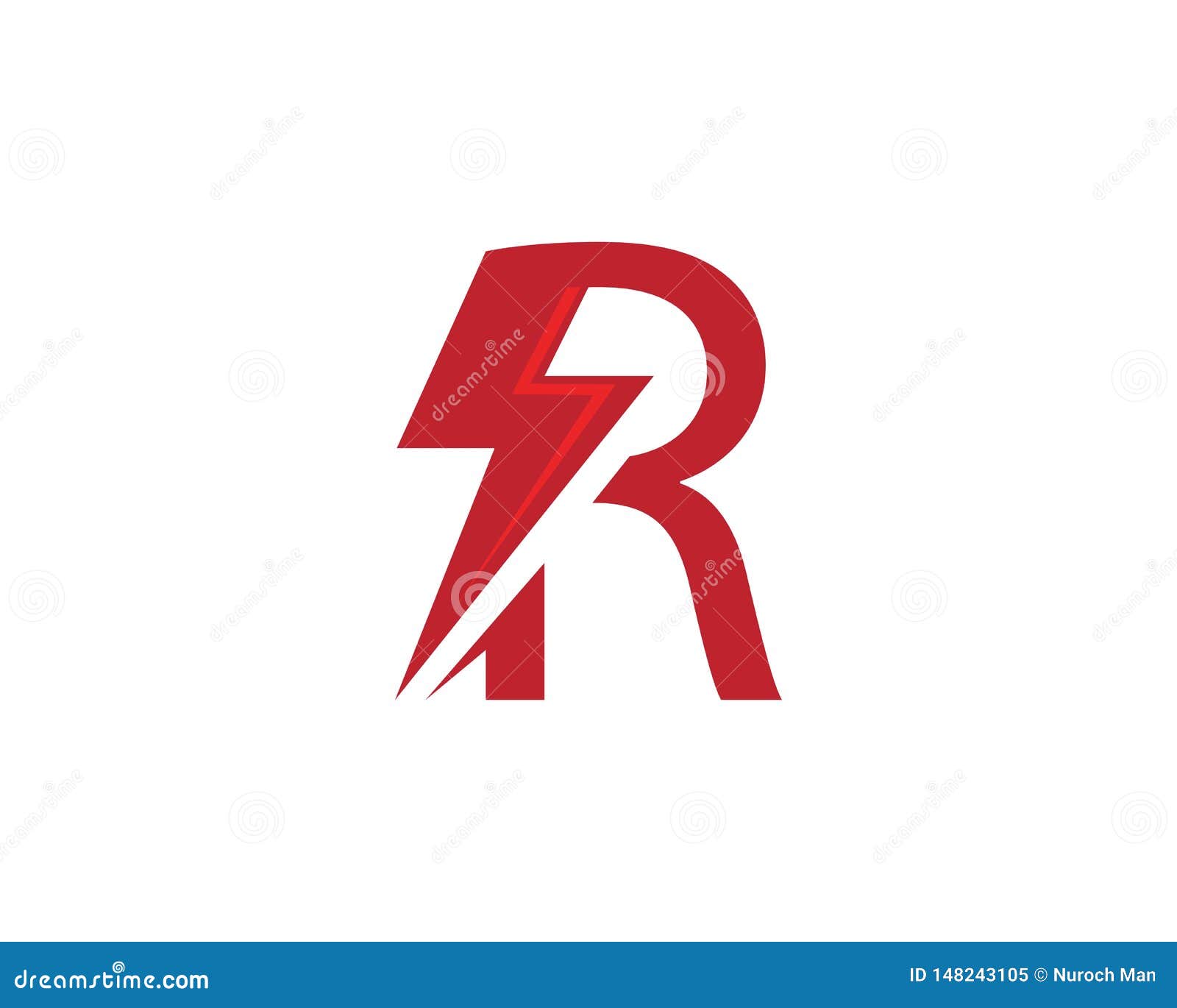 Logo Letter R Lightning Stock Illustrations – 104 Logo Letter R ...