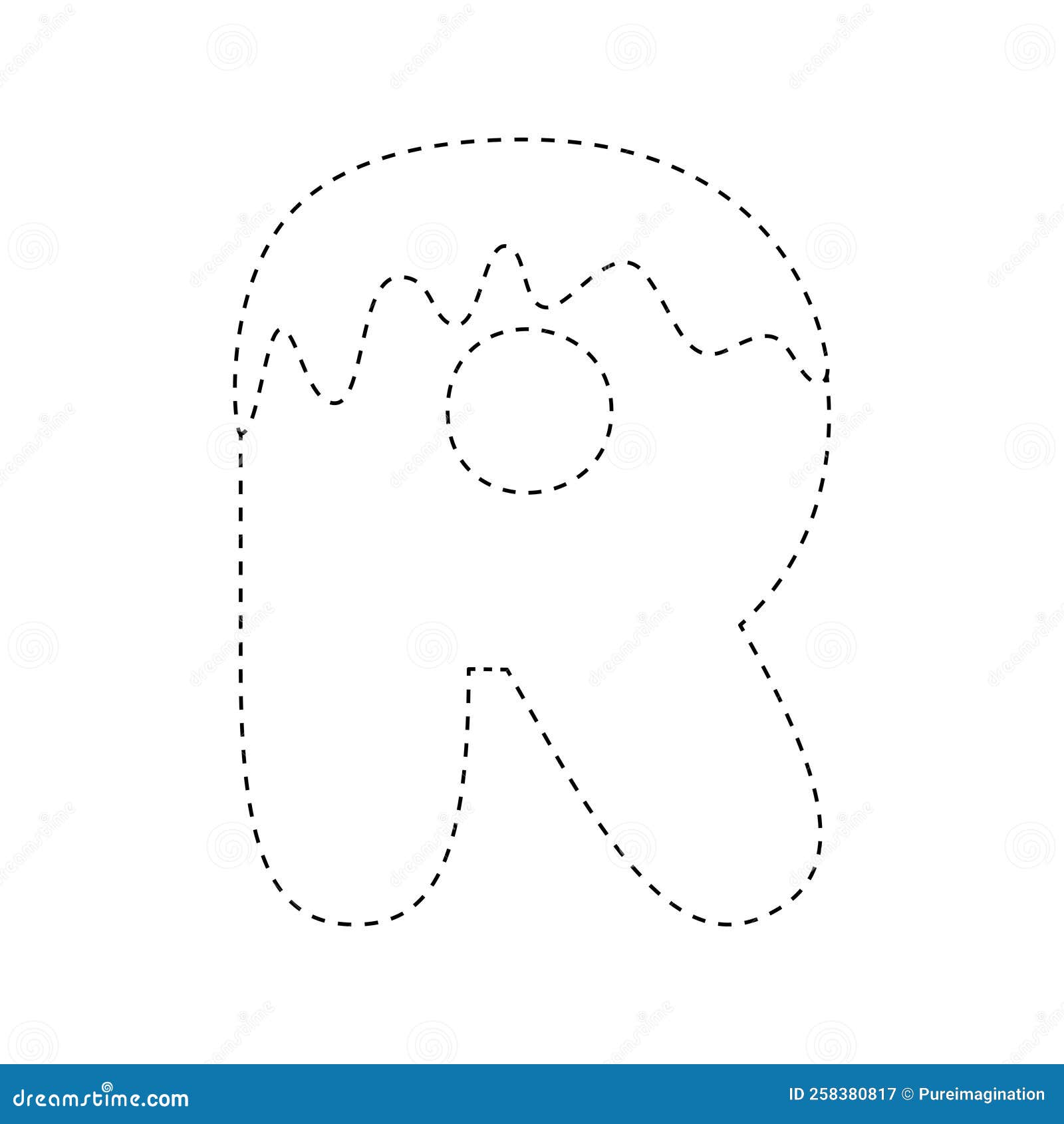 Letter R Tracing Worksheet for Kids Stock Vector - Illustration of ...