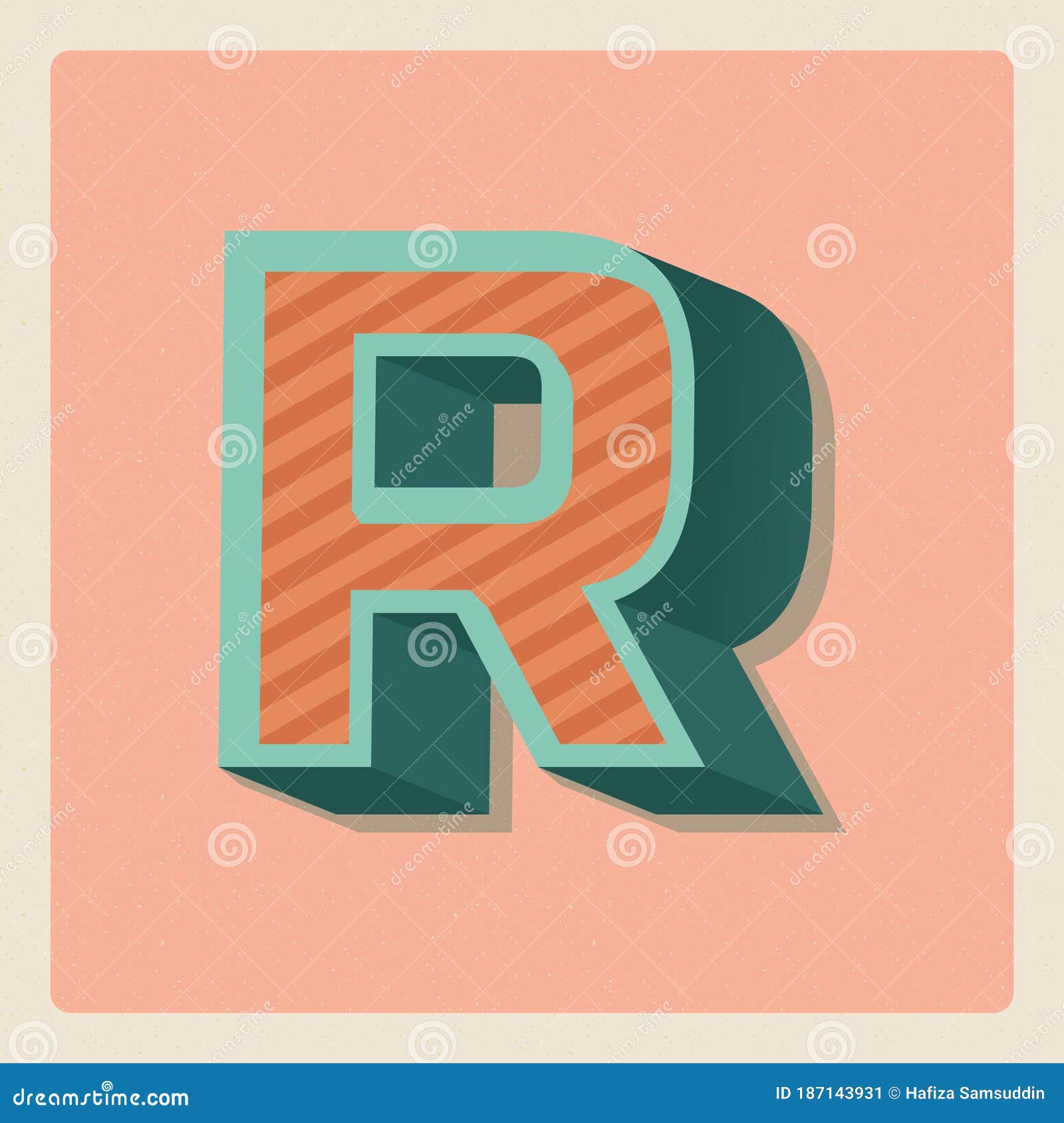 Letter R. Vector Illustration Decorative Design Stock Vector ...