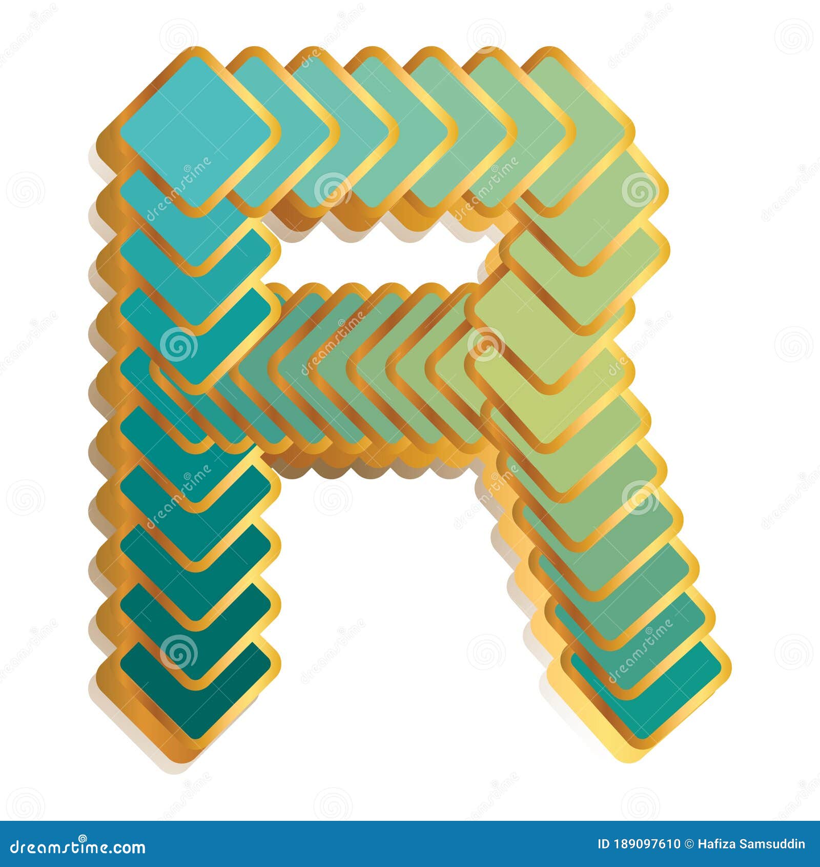 Letter R. Vector Illustration Decorative Design Stock Vector ...