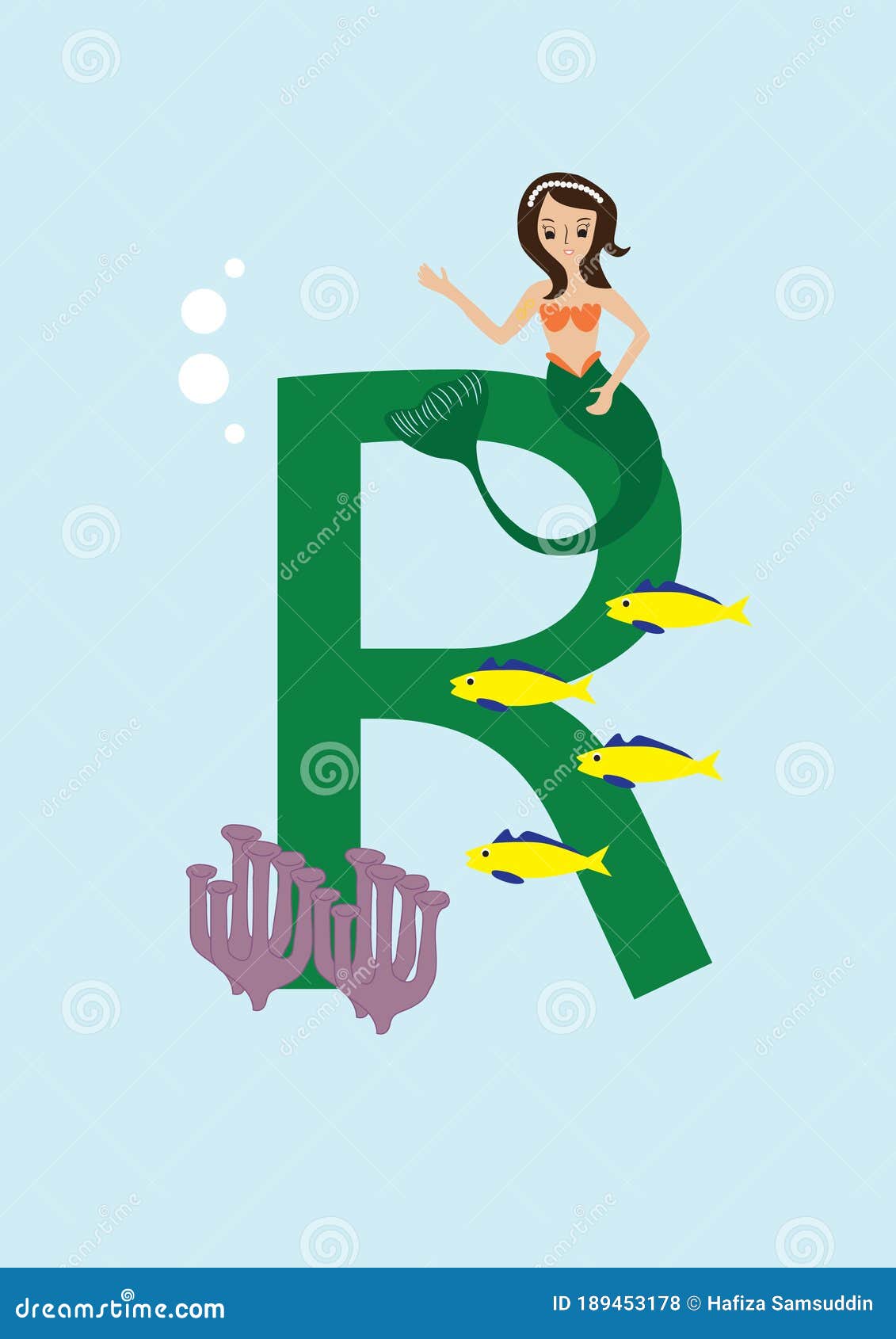 Letter R. Vector Illustration Decorative Design Stock Vector ...