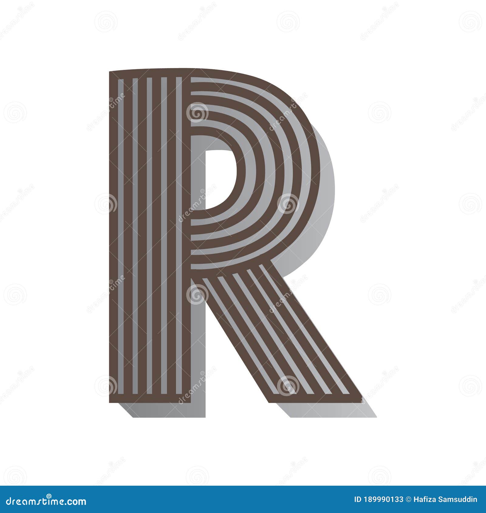 Letter R. Vector Illustration Decorative Design Stock Vector ...