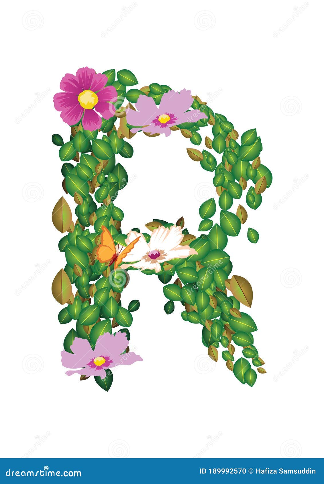 Letter R. Vector Illustration Decorative Design Stock Vector ...