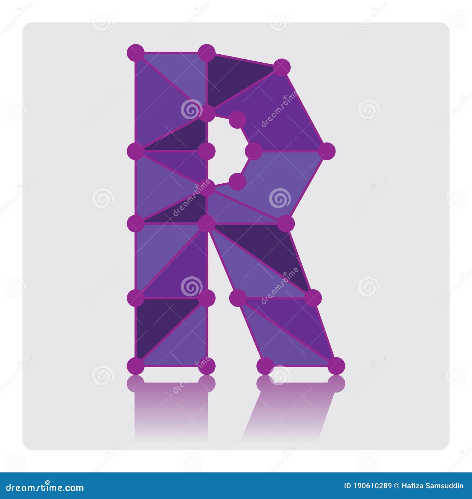 Letter R. Vector Illustration Decorative Design Stock Vector ...