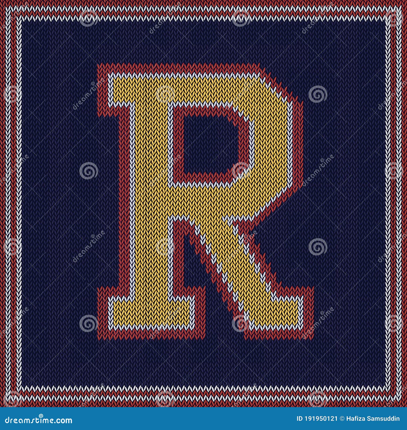 Letter R. Vector Illustration Decorative Design Stock Vector ...