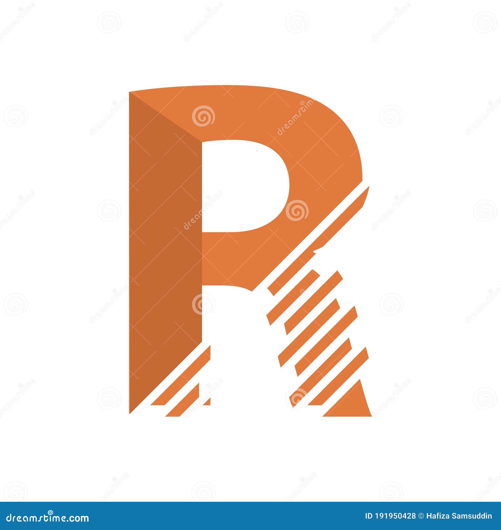 Letter R. Vector Illustration Decorative Design Stock Vector ...